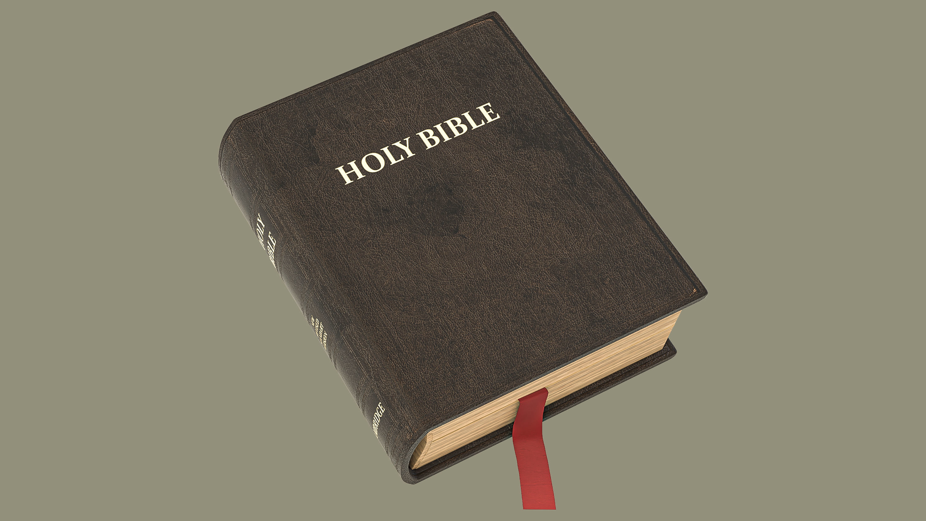 HolyBible with open book animation 3D model animated rigged | CGTrader