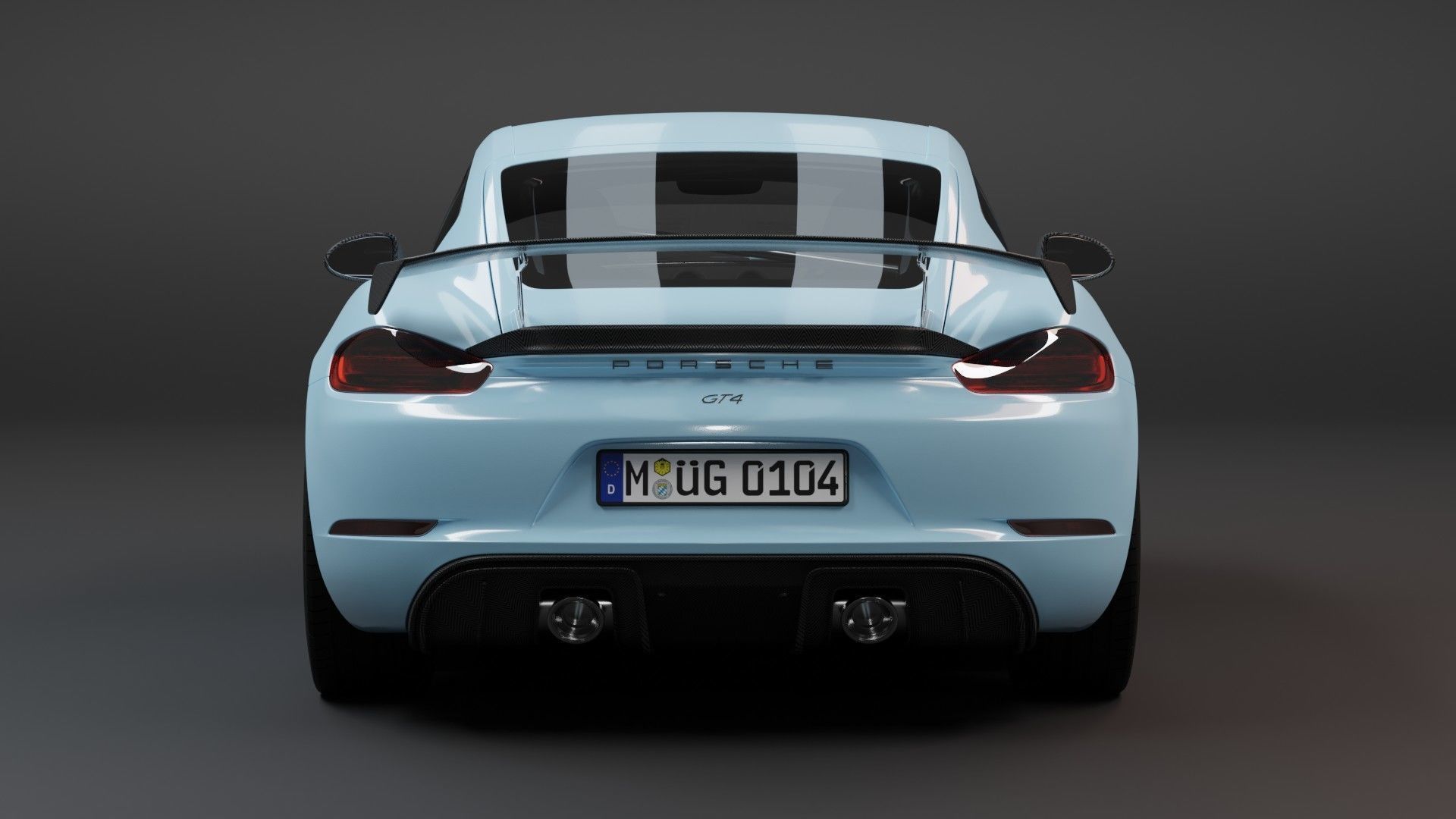 Porsche 718 Cayman GT4 free 3D model | CGTrader