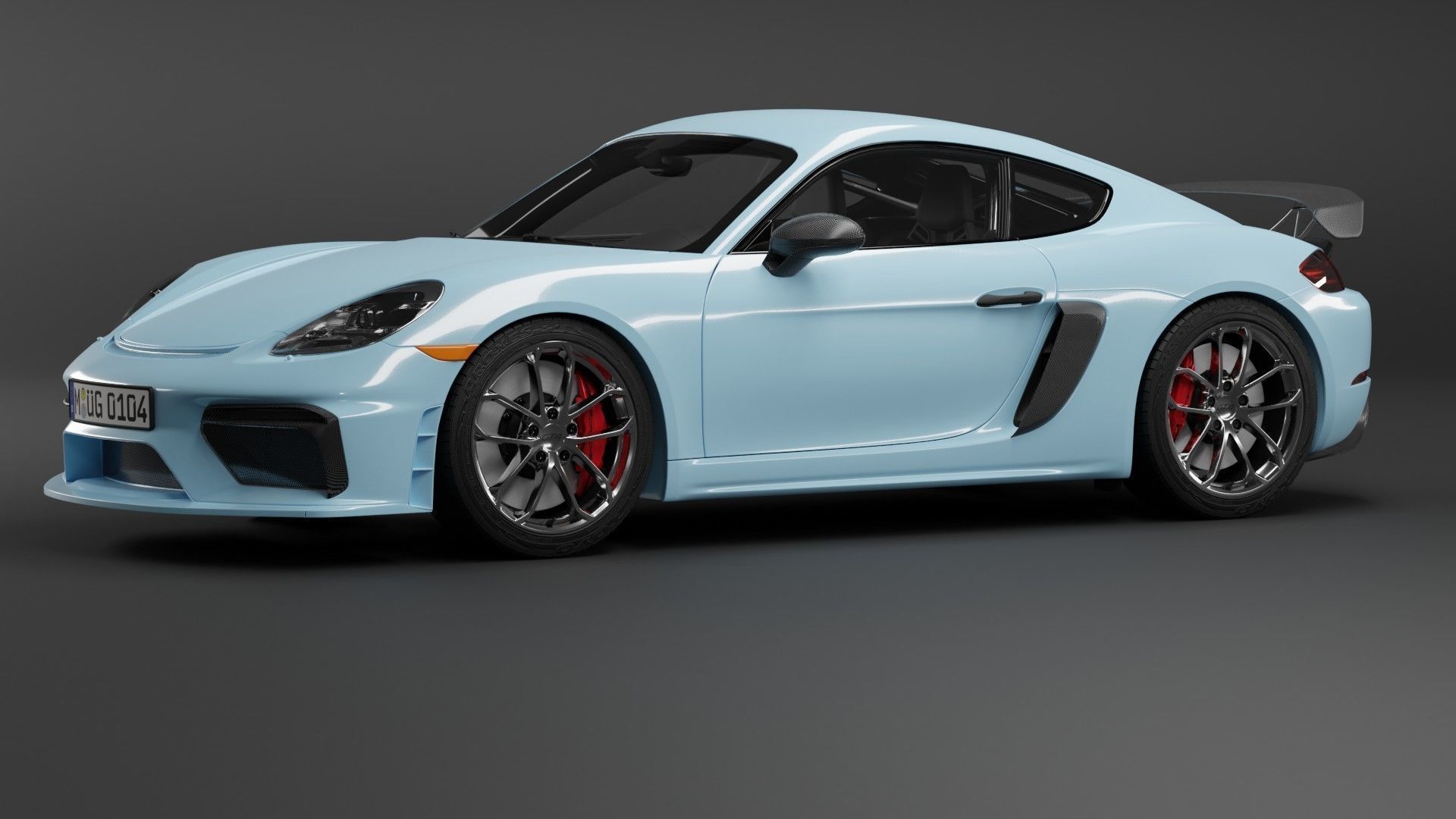 Porsche 718 Cayman GT4 free 3D model | CGTrader
