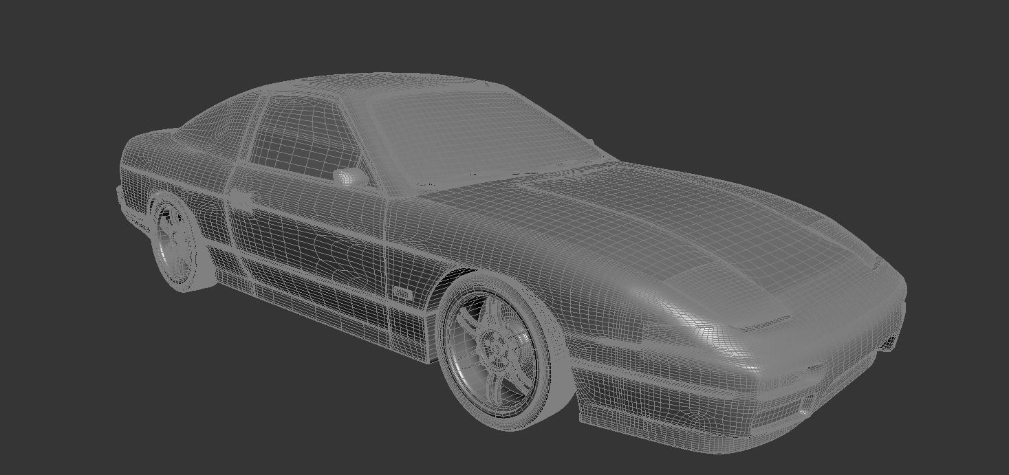 Nissan S13 200SX 1990 High Poly model MTL MAX OBJ FBX 3D model | CGTrader