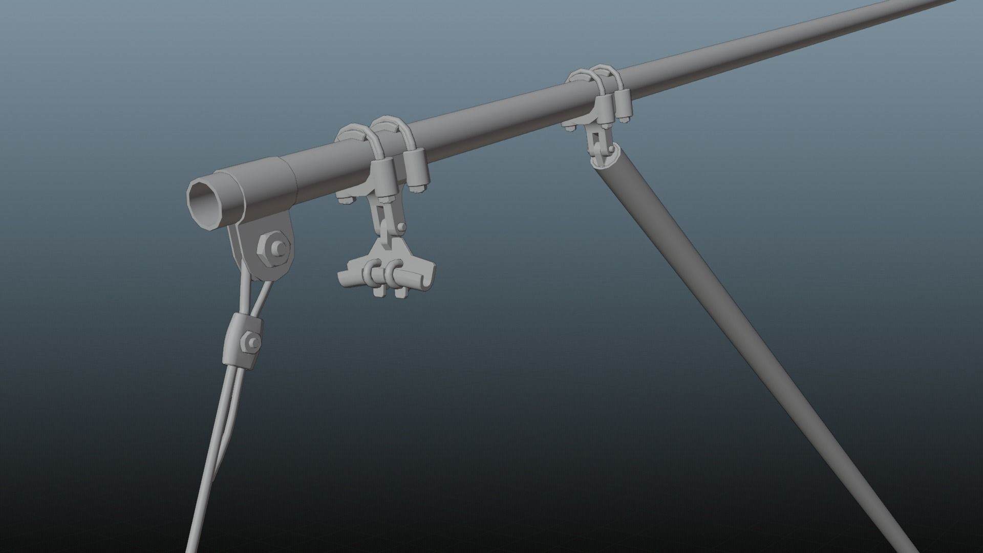 Railroad Catenary Poles Push Pull 2 Sets 3D model | CGTrader