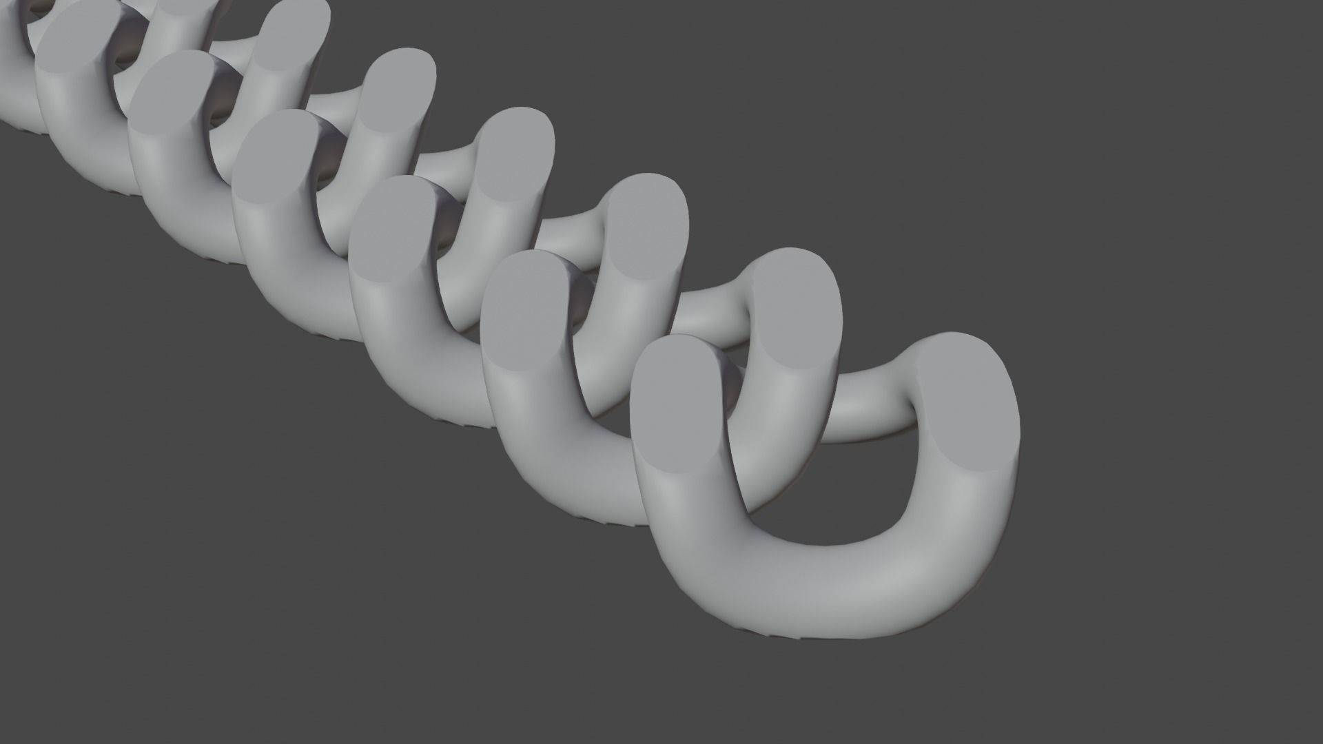 Cuban Link Chain free 3D model rigged | CGTrader