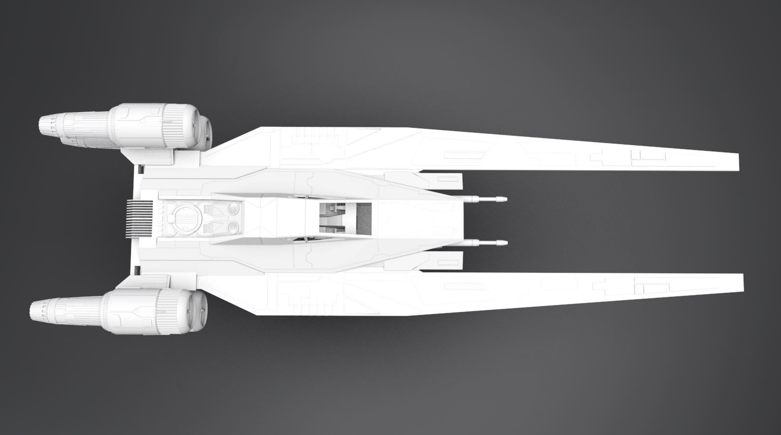 U Wing Scale Model 3D model 3D printable | CGTrader