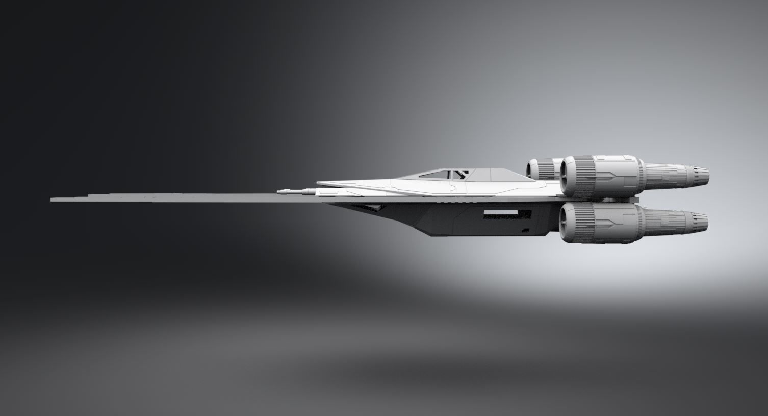 U Wing Scale Model 3D model 3D printable | CGTrader