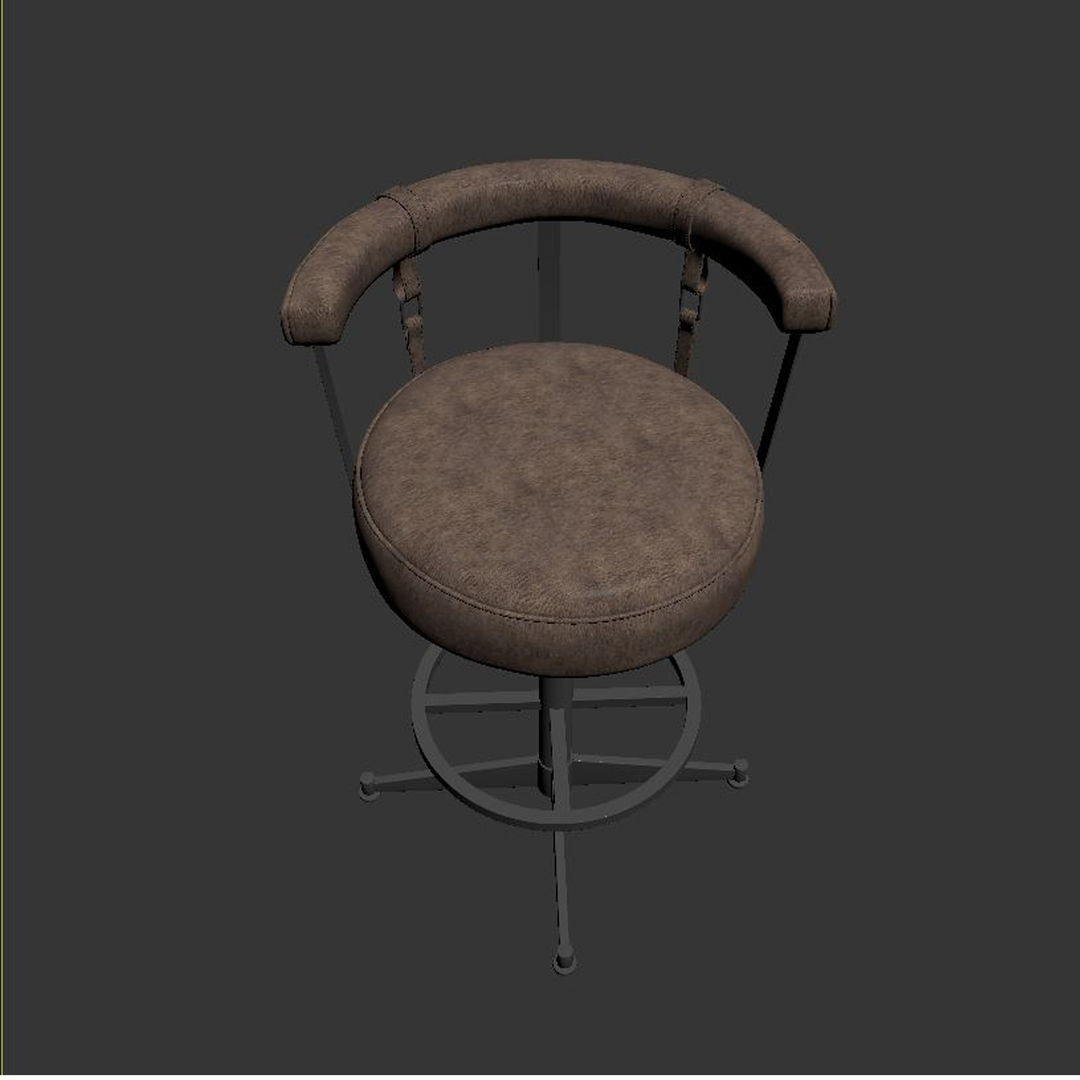 bar stool chair 3D model | CGTrader