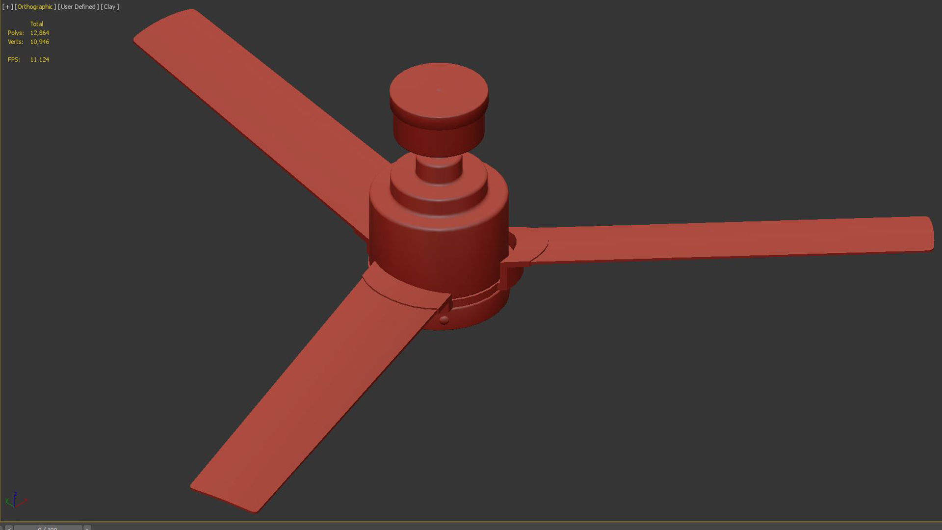 PETREL LED CEILING FAN 3D model | CGTrader