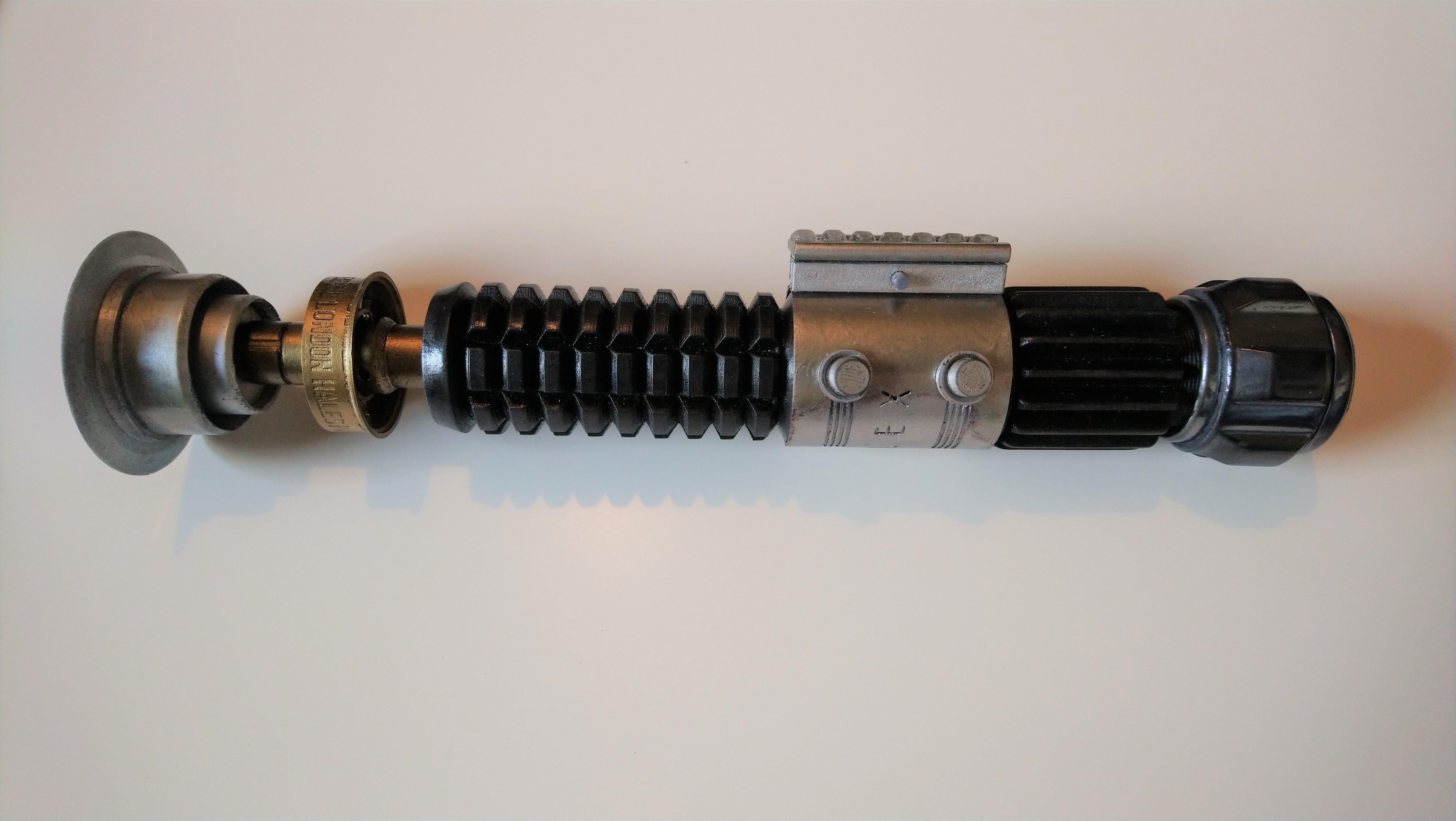 Obi Wan Kenobi Lightsaber Hilt Real World Parts 3D model 3D printable ...