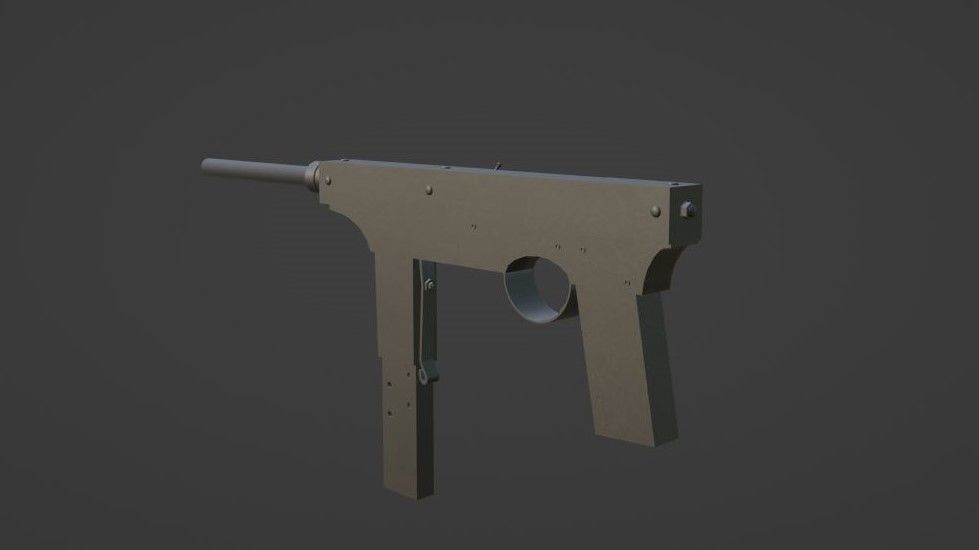 3D model Luty Submachine gun VR / AR / low-poly | CGTrader