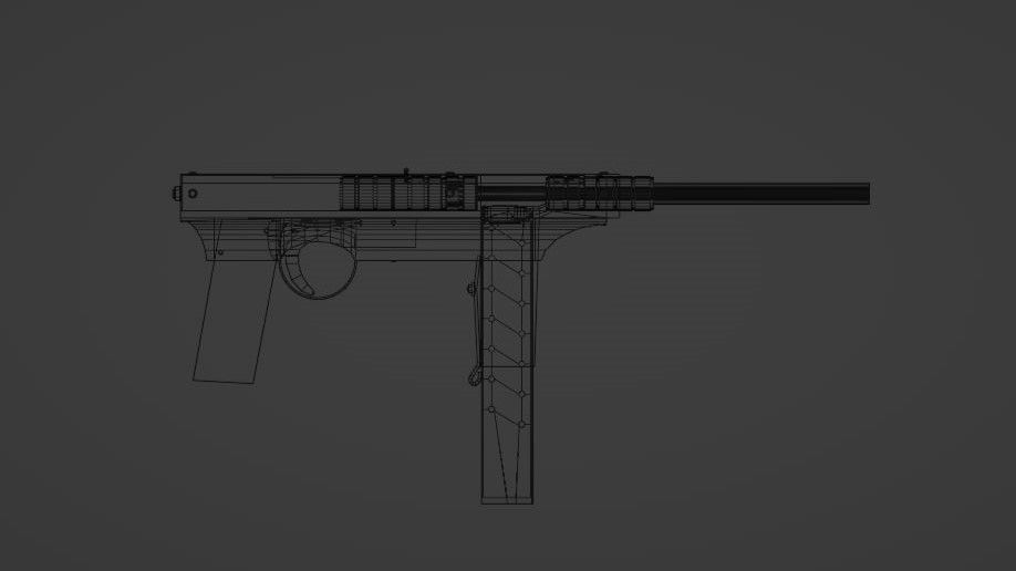 3D model Luty Submachine gun VR / AR / low-poly | CGTrader