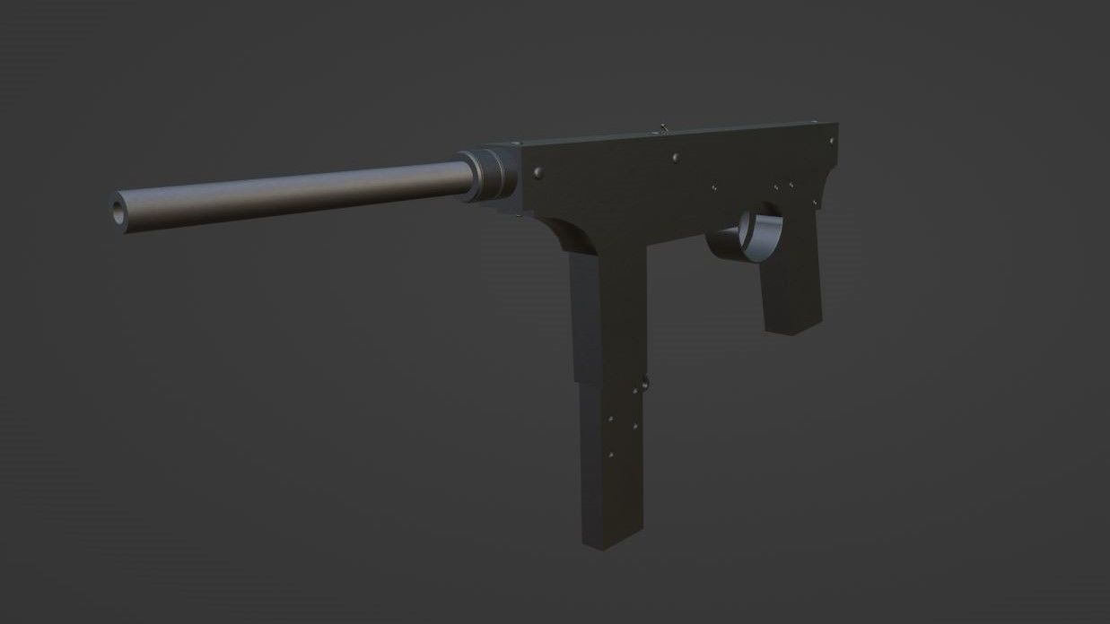 3D model Luty Submachine gun VR / AR / low-poly | CGTrader