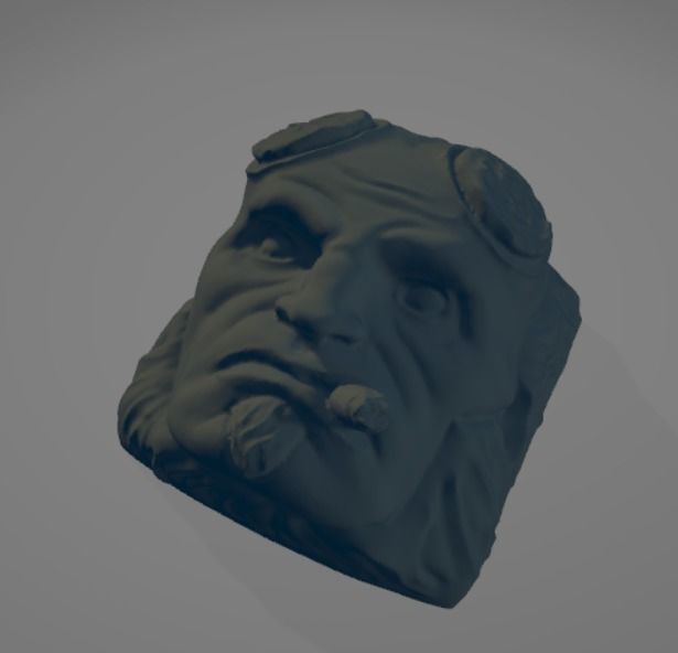 Keycap Hellboy 3D model 3D printable | CGTrader