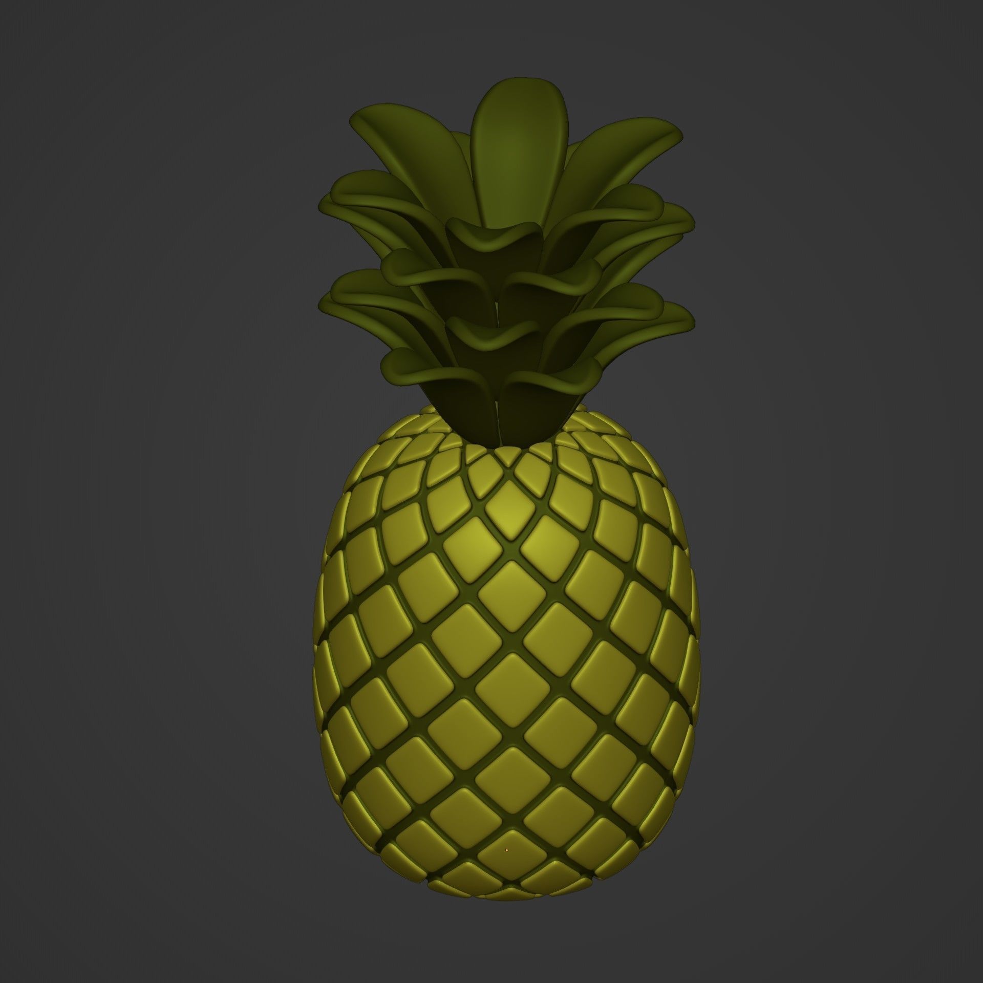 3D model Cartoon Ananas VR / AR / low-poly | CGTrader