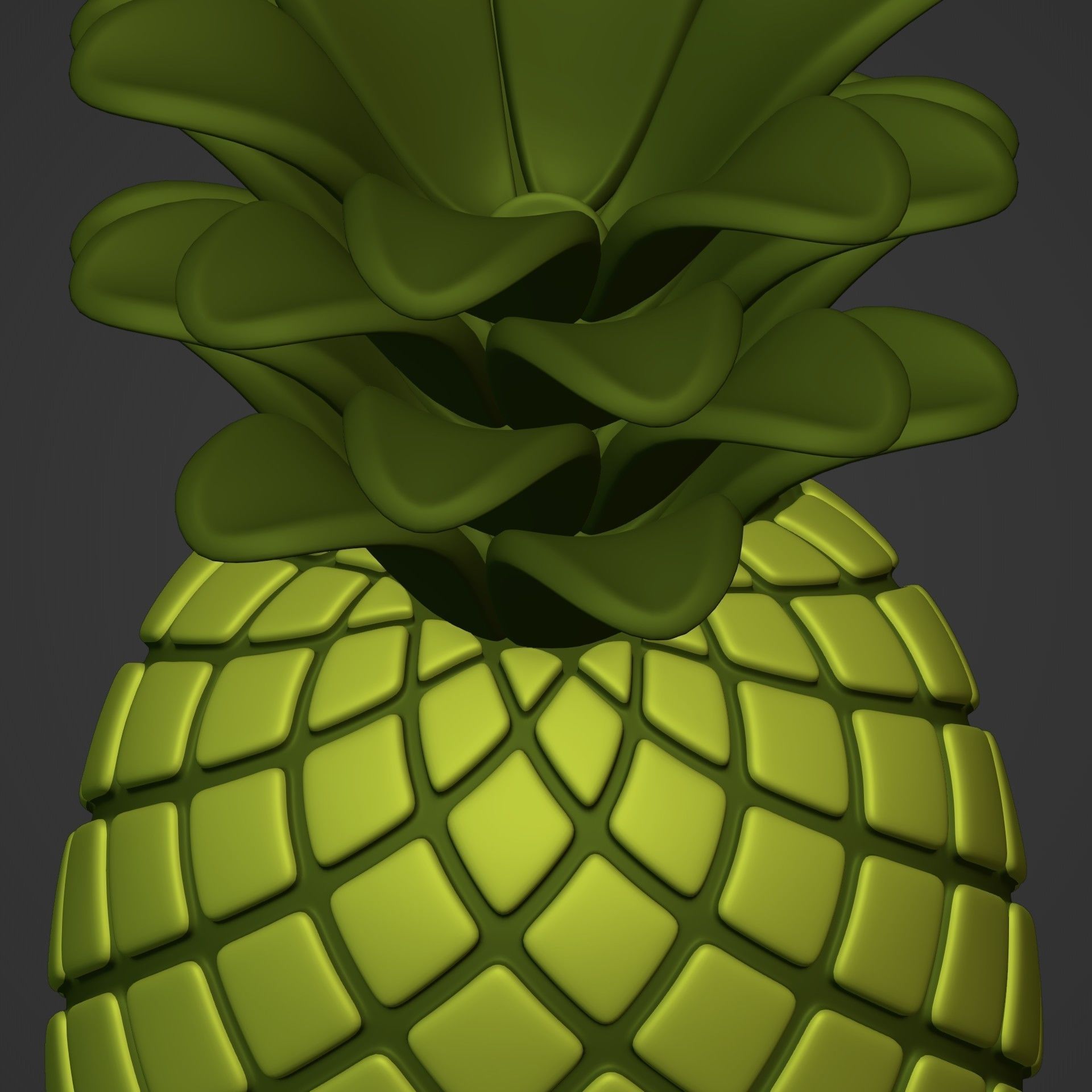 3D model Cartoon Ananas VR / AR / low-poly | CGTrader