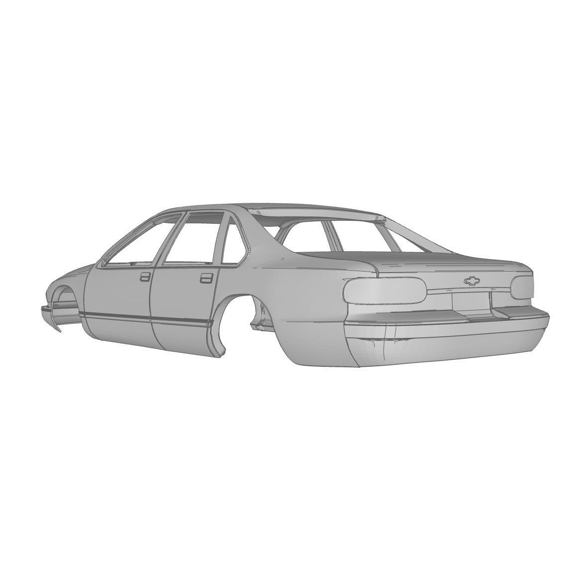 95 Chevrolet Caprice 3D model 3D printable | CGTrader