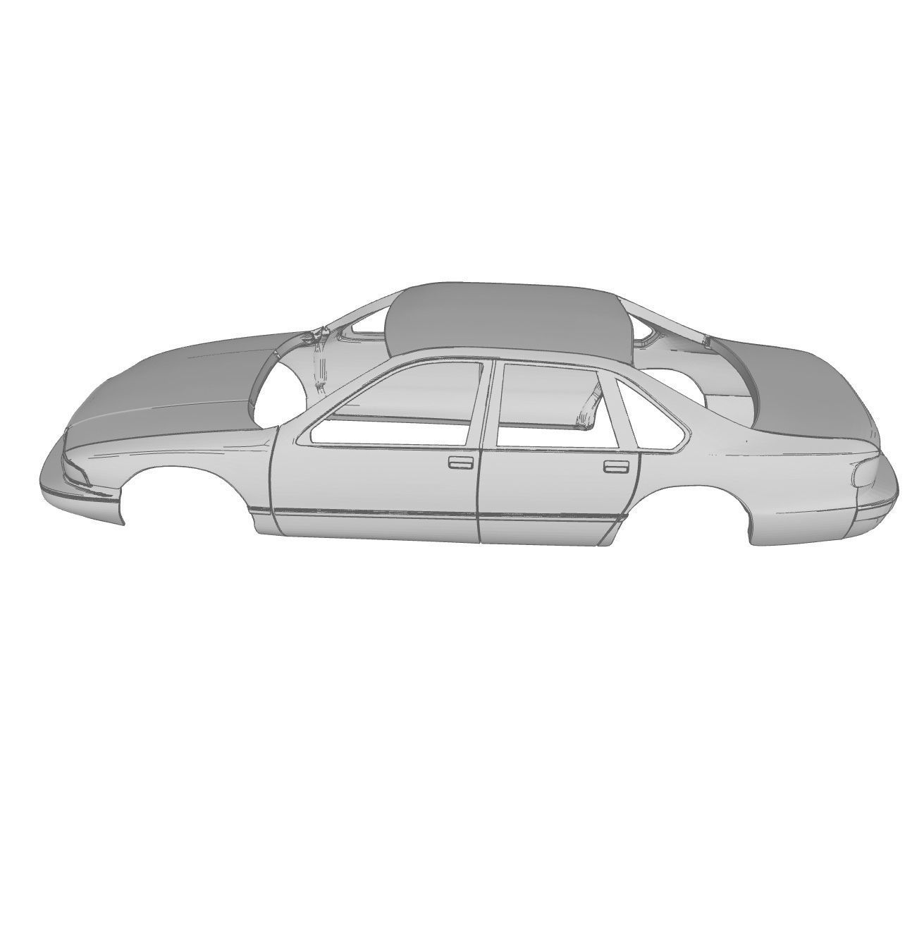 95 Chevrolet Caprice 3D model 3D printable | CGTrader