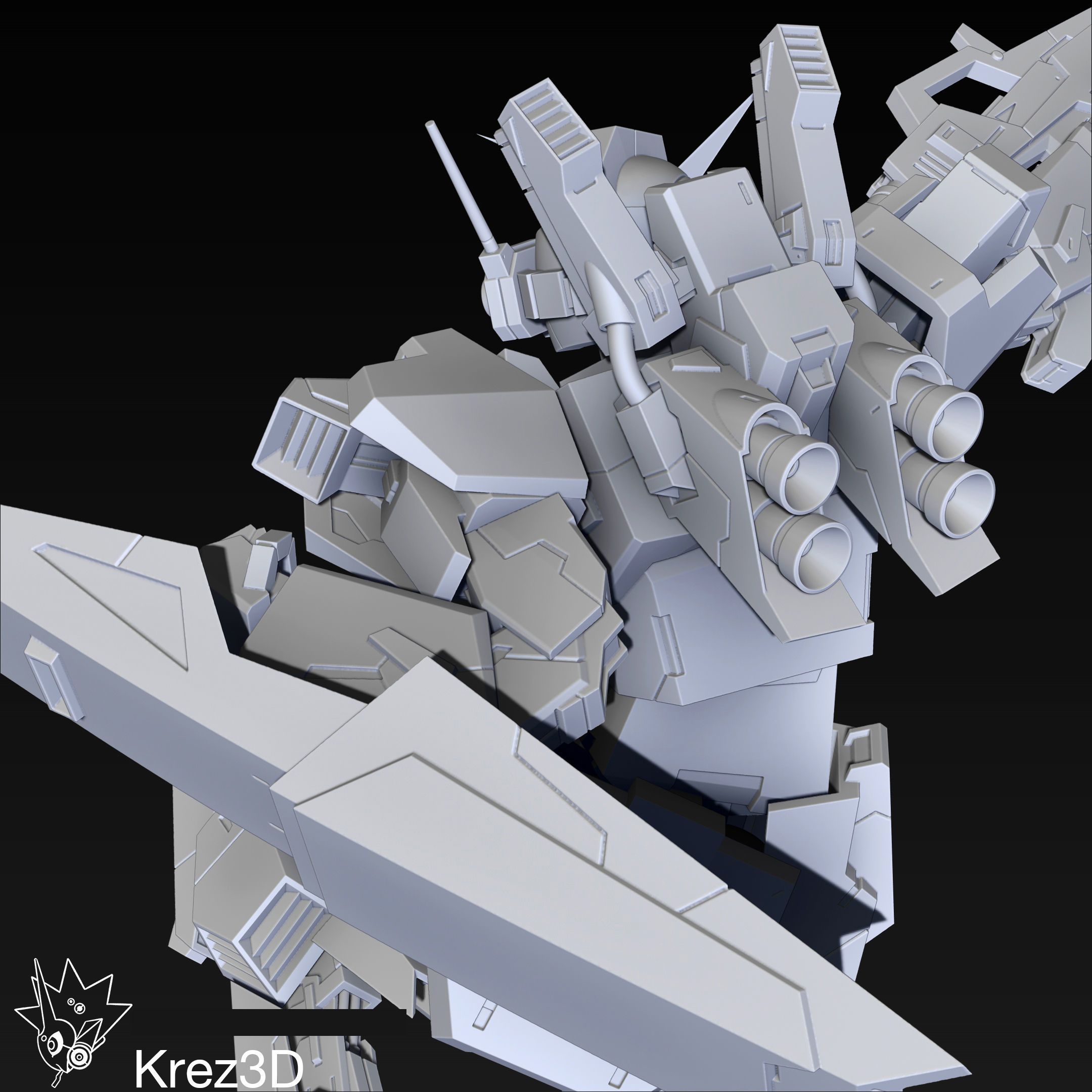 Gundam MK2 3D model 3D printable | CGTrader