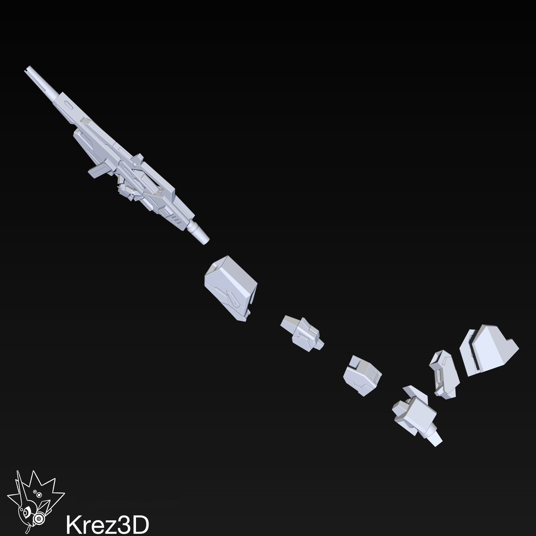Gundam MK2 3D model 3D printable | CGTrader