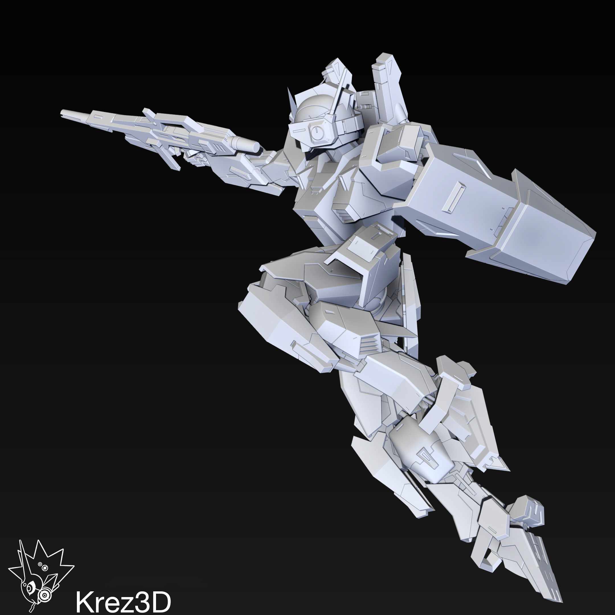 Gundam MK2 3D model 3D printable | CGTrader