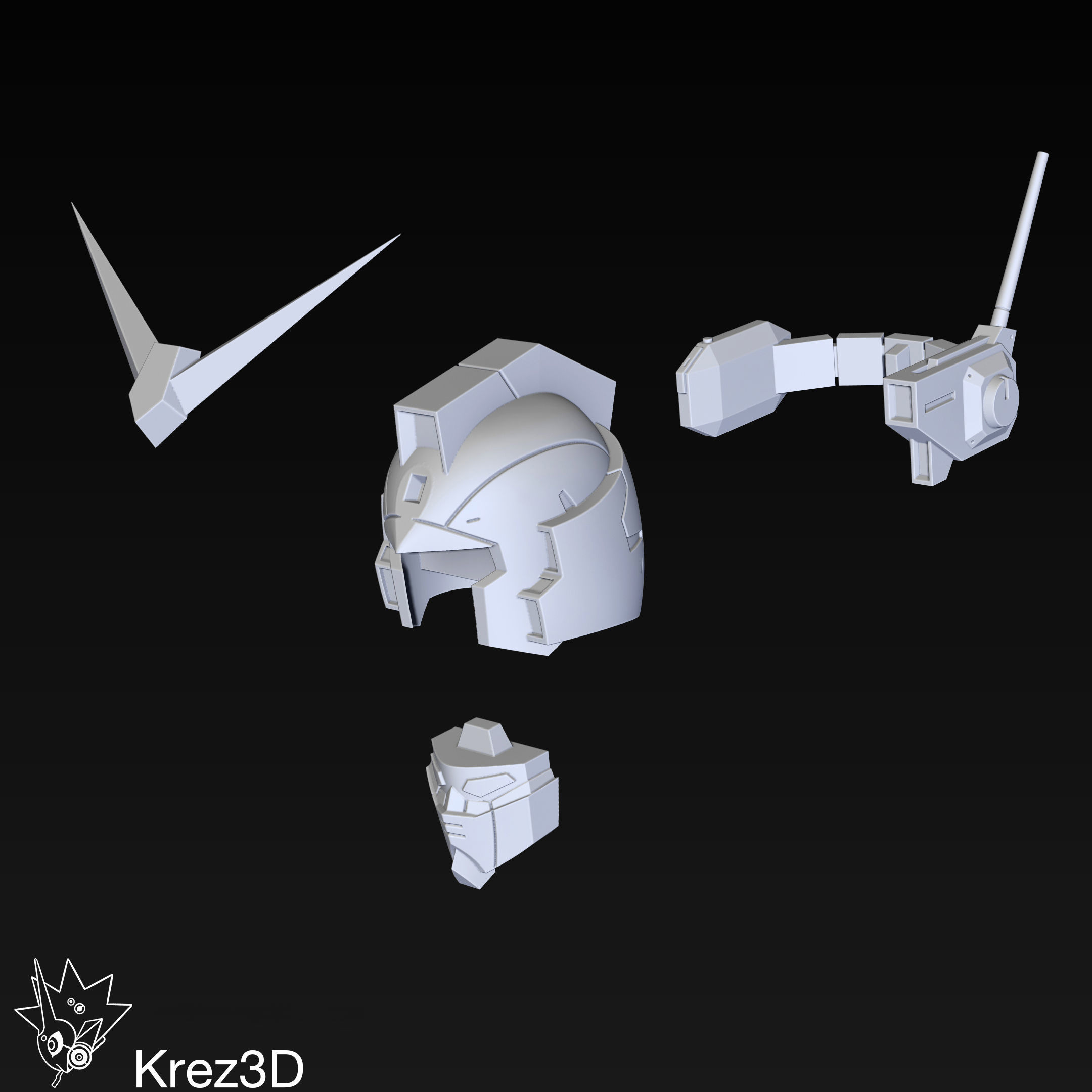 Gundam MK2 3D model 3D printable | CGTrader