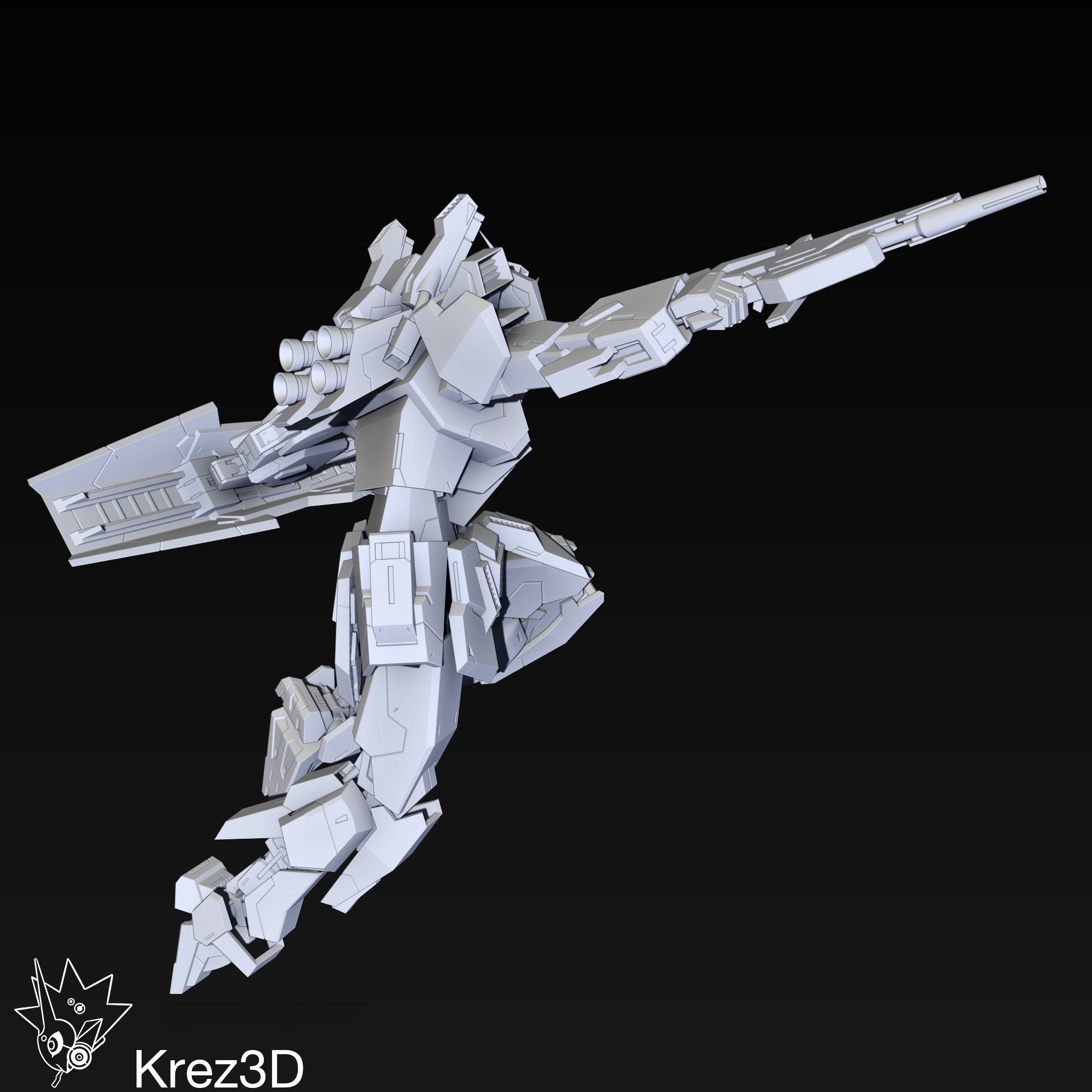 Gundam MK2 3D model 3D printable | CGTrader