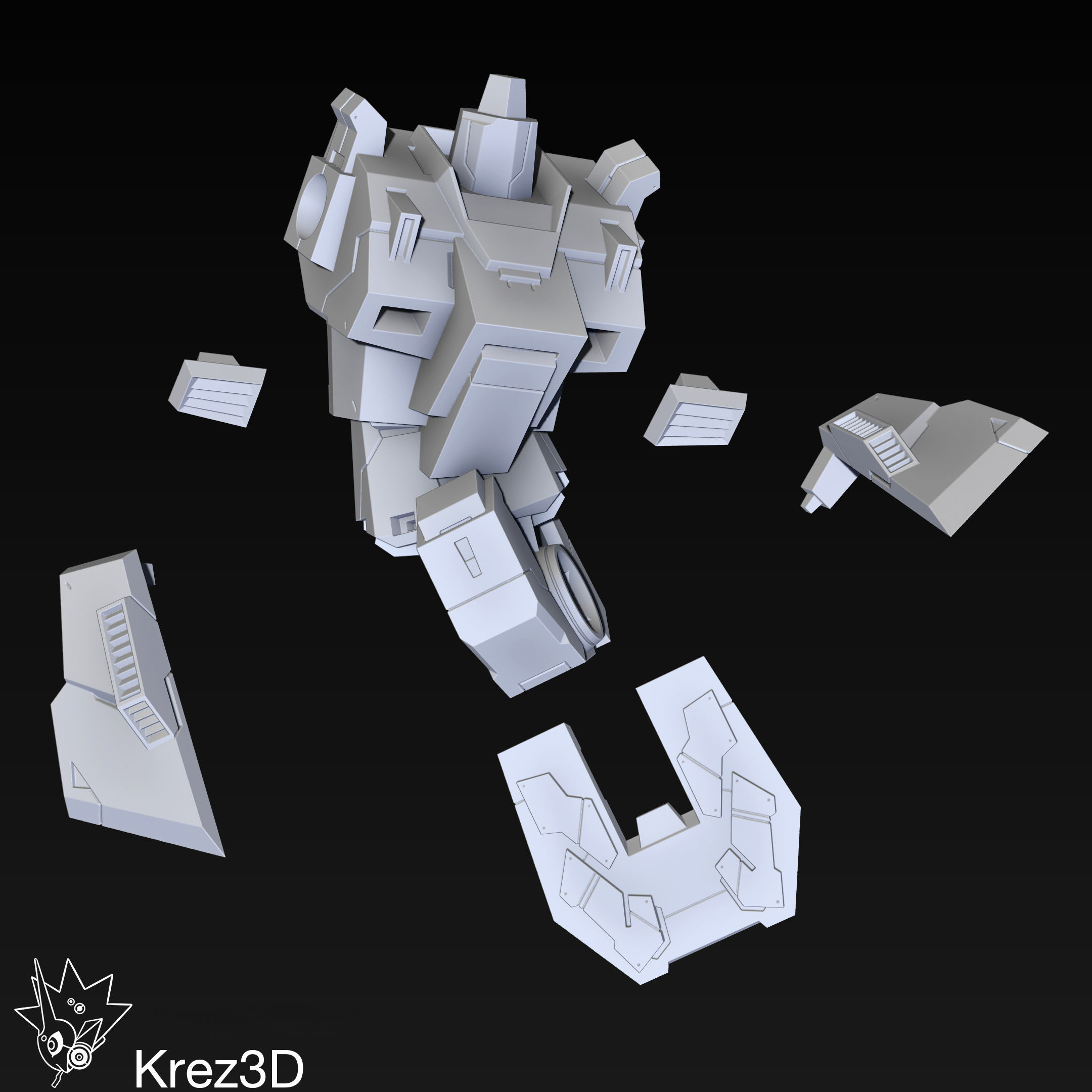 Gundam MK2 3D model 3D printable | CGTrader