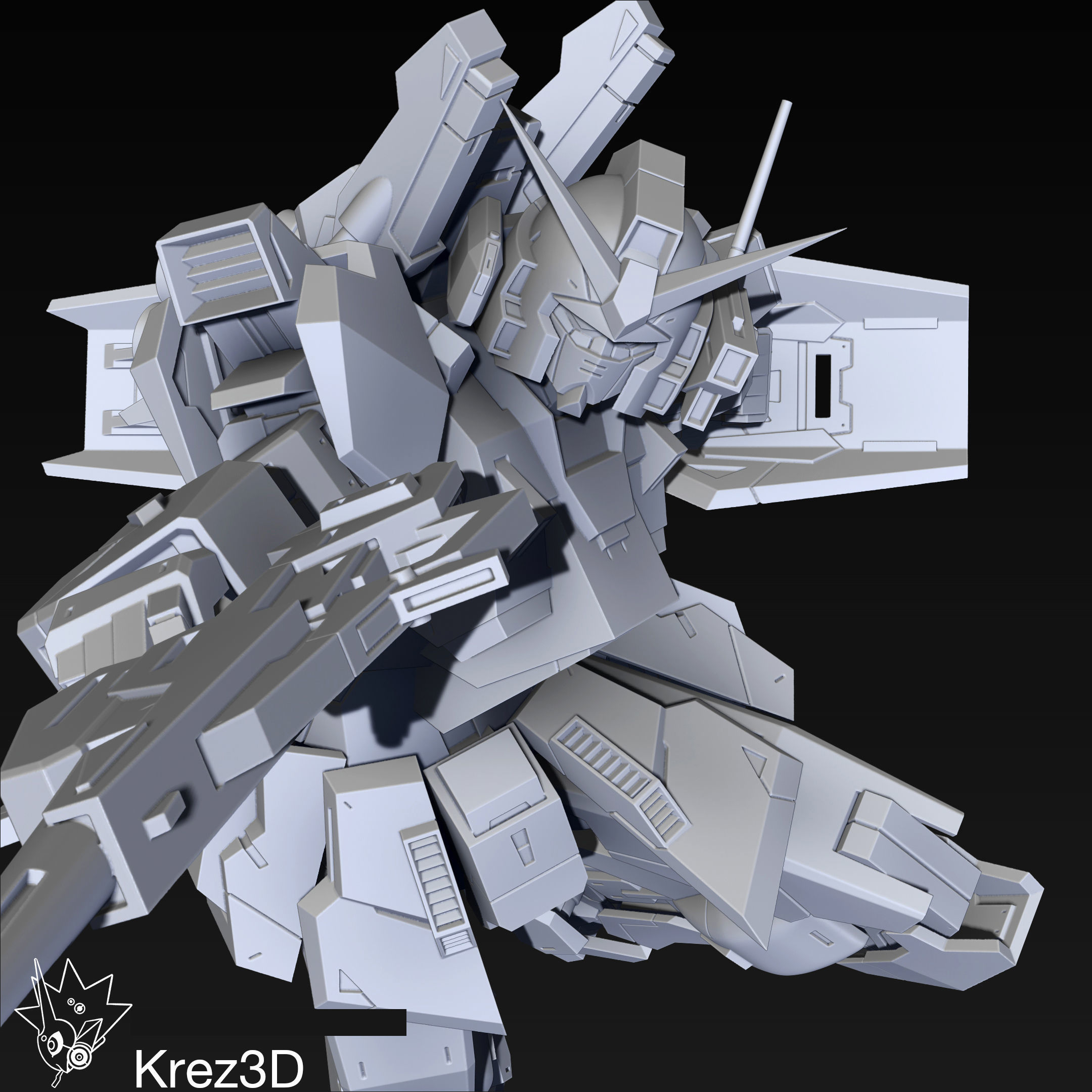 Gundam MK2 3D model 3D printable | CGTrader