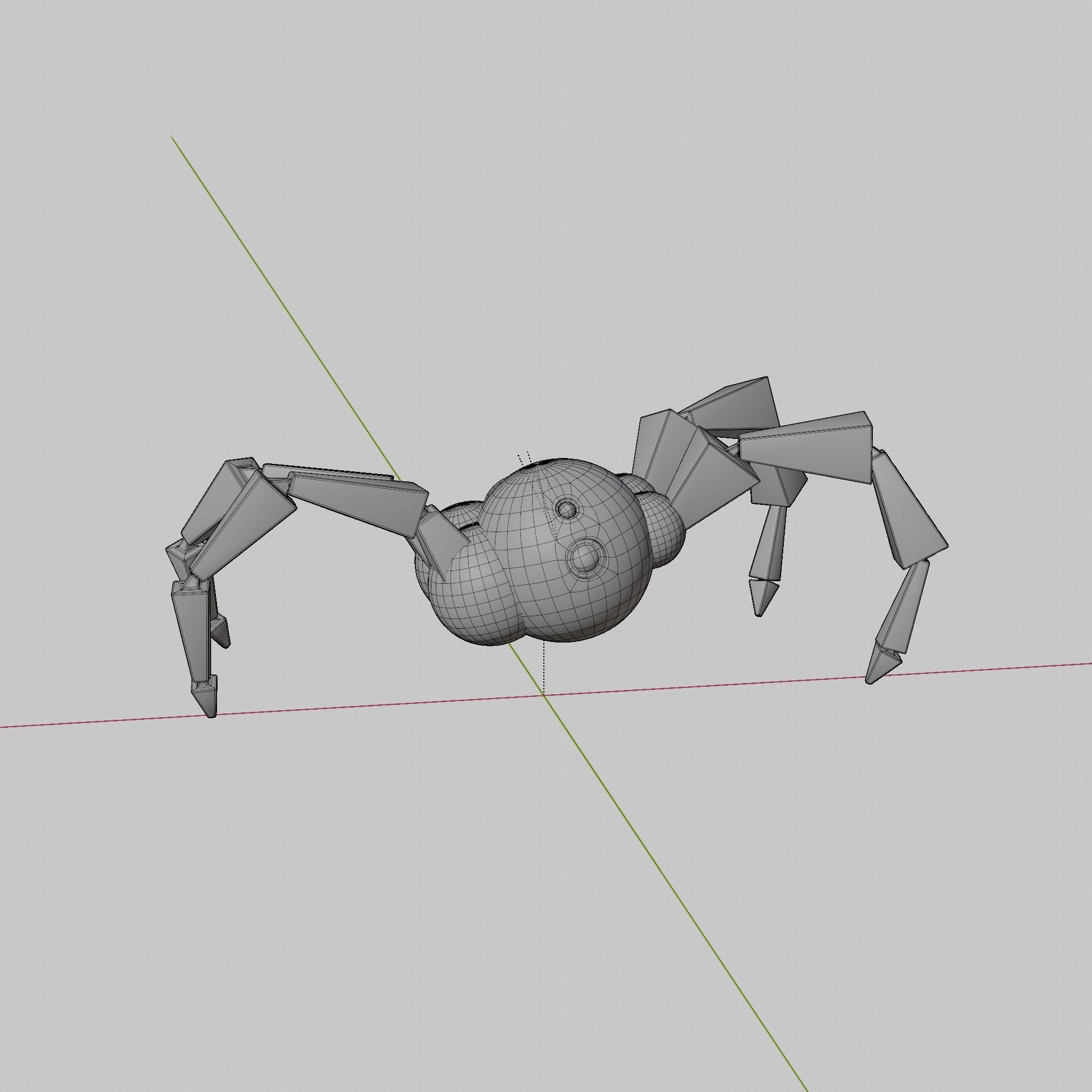 3D model Robot Spider RIGGED Lowpoly VR / AR / low-poly | CGTrader