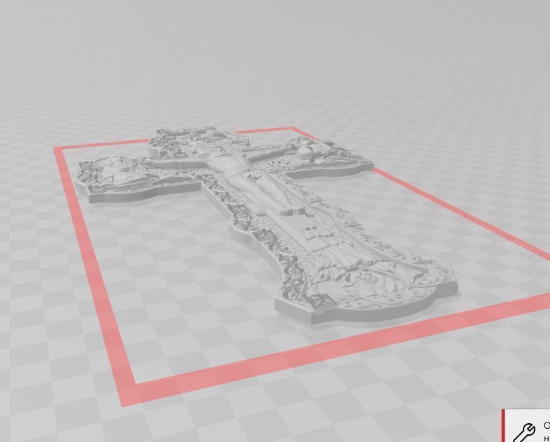cross with crucifix 3D model 3D printable | CGTrader
