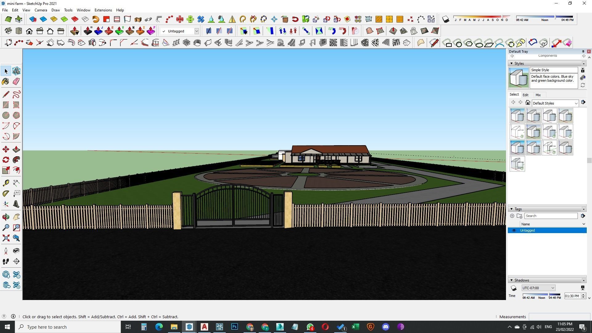 Farm land design Flower bed SketchUp model 3D model | CGTrader