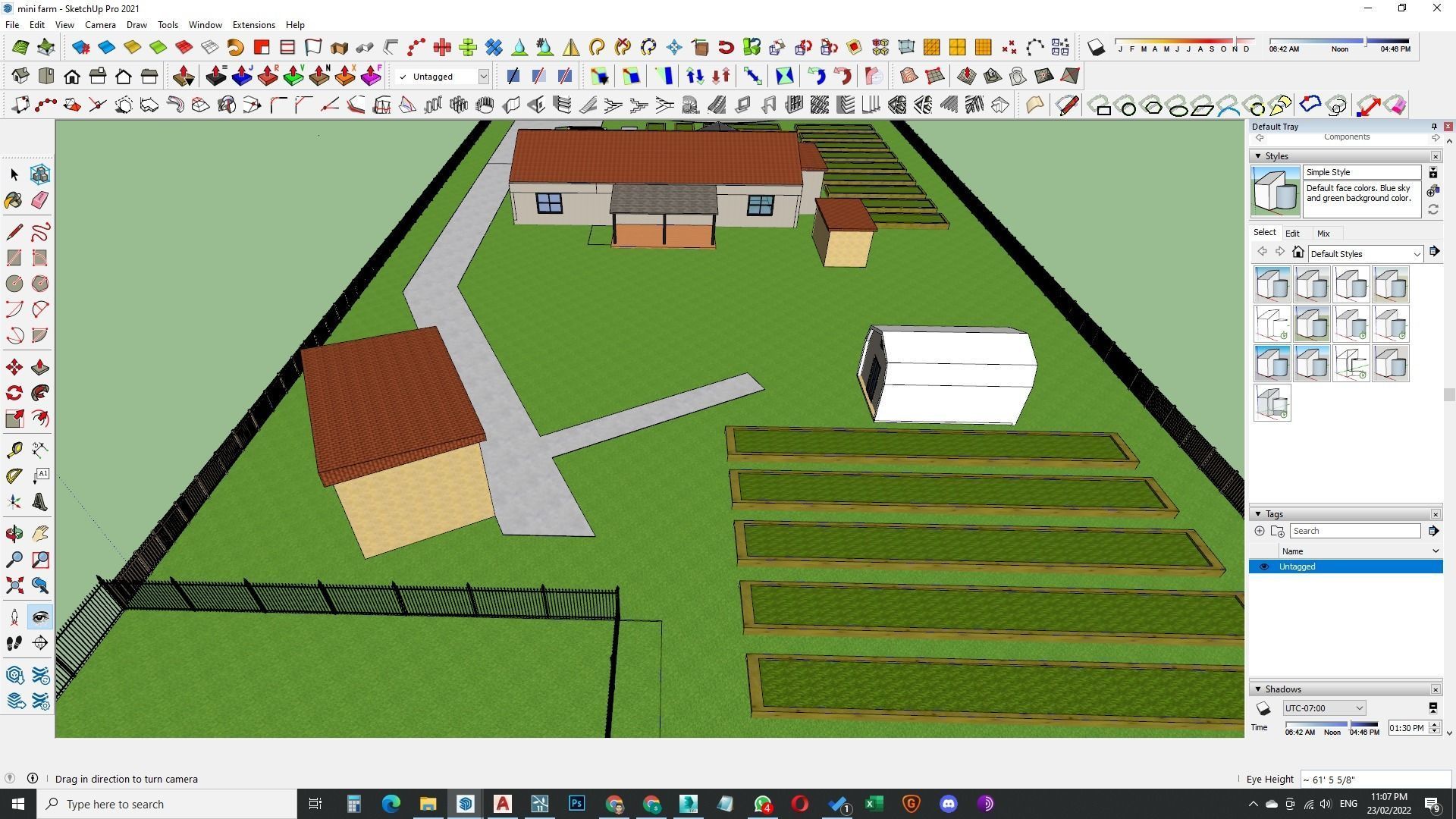 Farm land design Flower bed SketchUp model 3D model | CGTrader