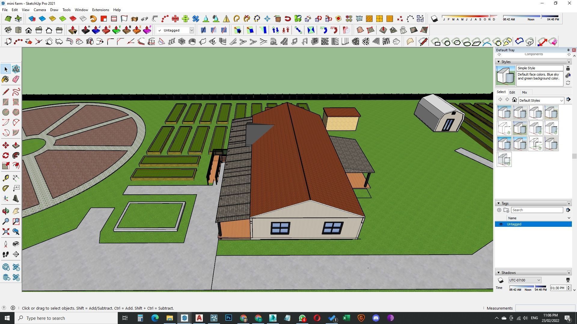 Farm land design Flower bed SketchUp model 3D model | CGTrader
