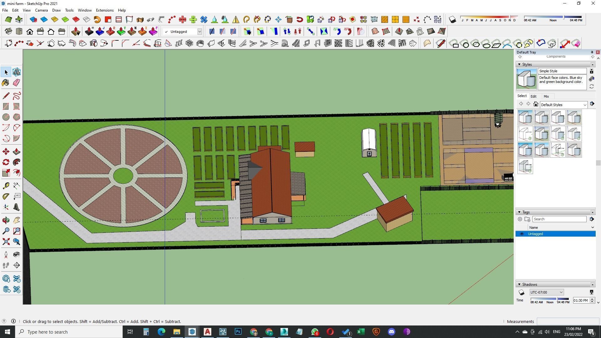 Farm land design Flower bed SketchUp model 3D model | CGTrader