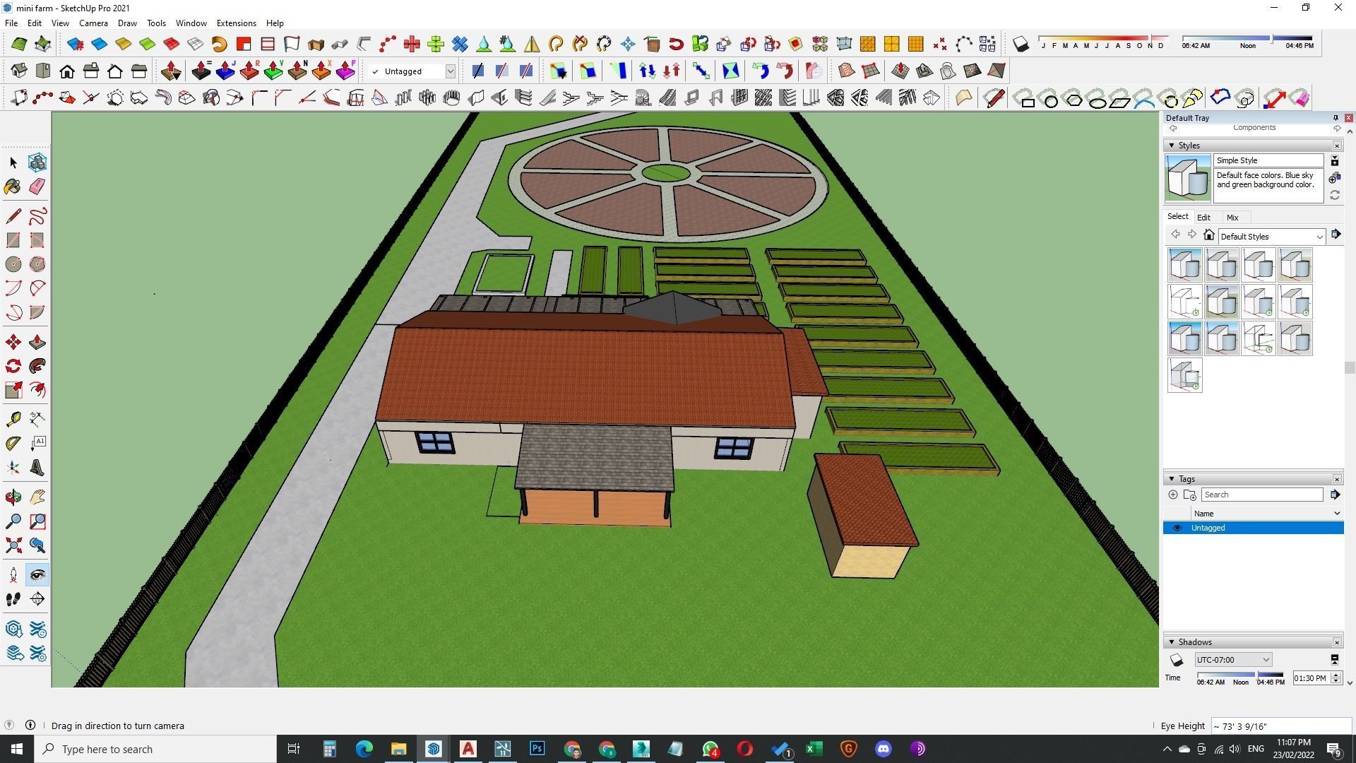 Farm land design Flower bed SketchUp model 3D model | CGTrader