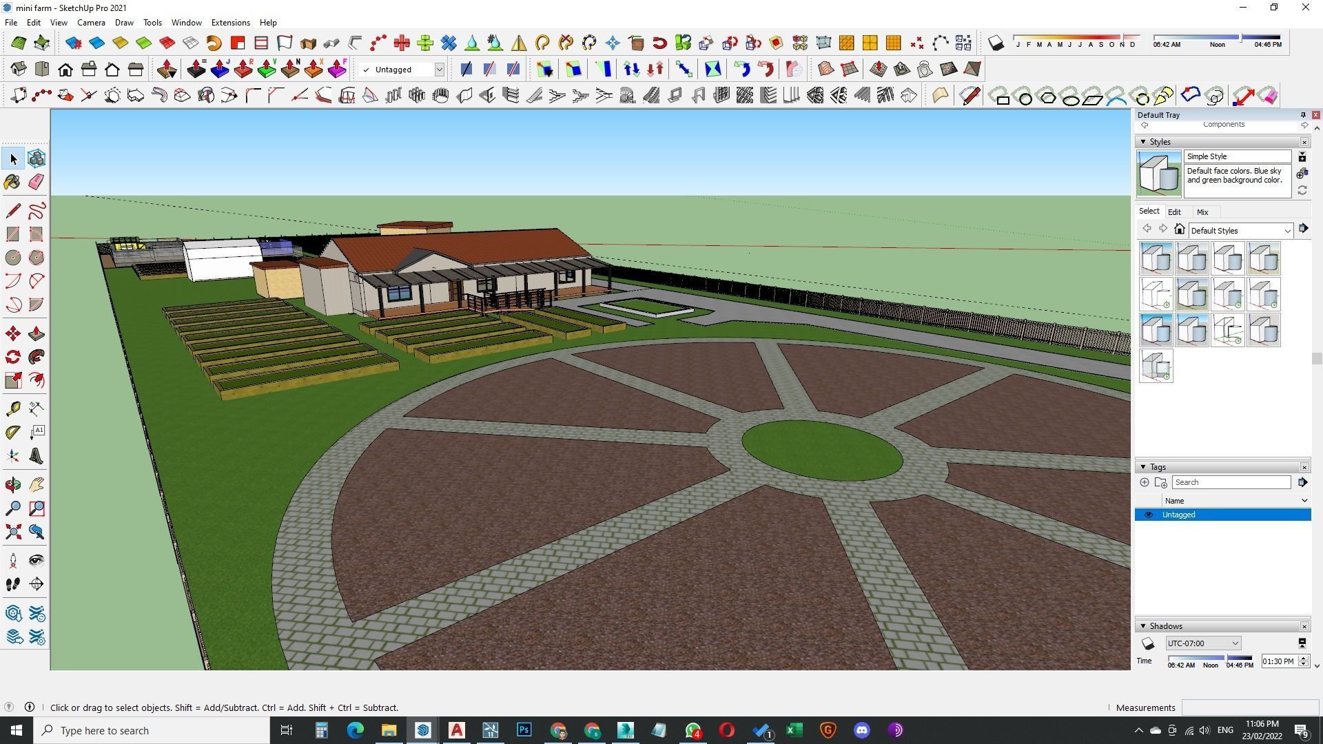 Farm land design Flower bed SketchUp model 3D model | CGTrader