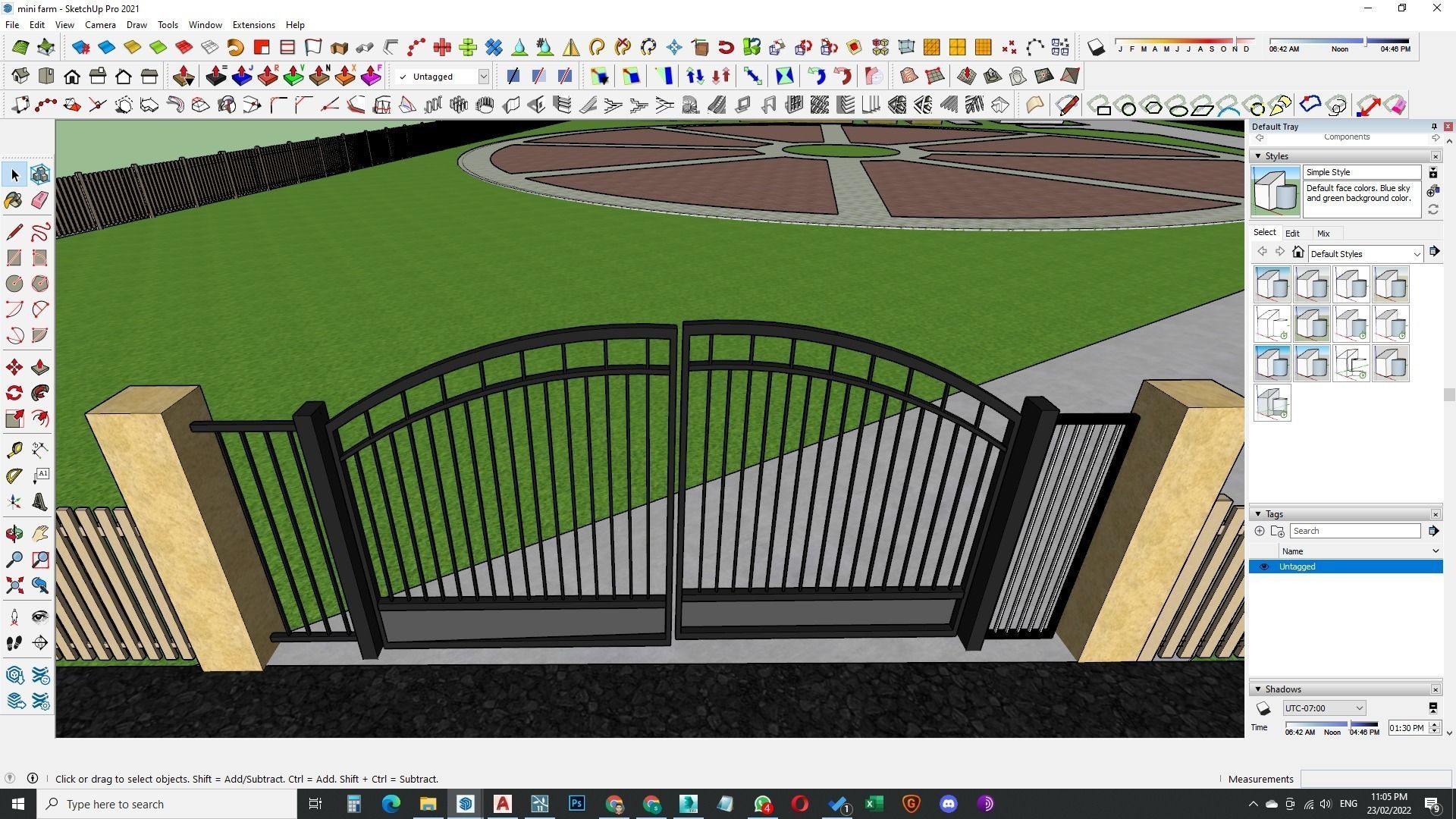 Farm land design Flower bed SketchUp model 3D model | CGTrader