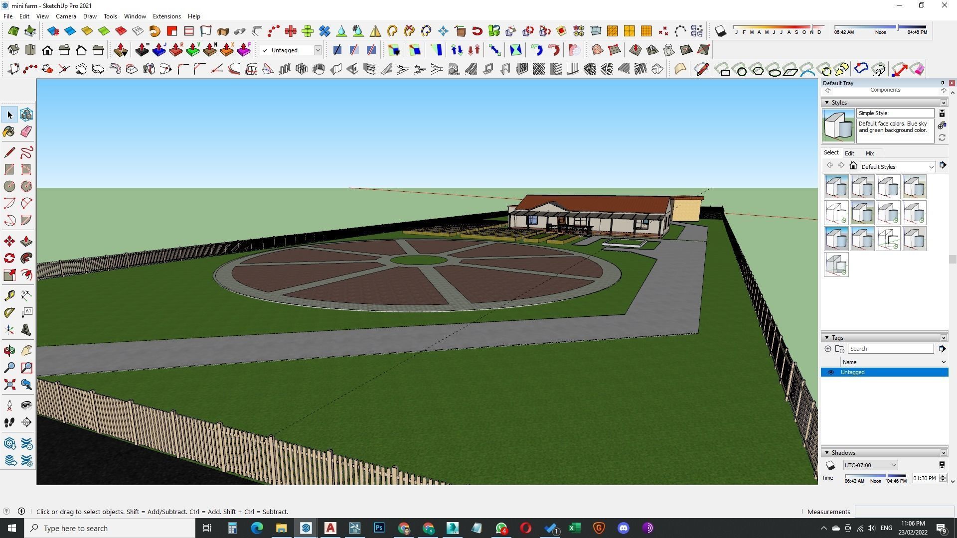 Farm land design Flower bed SketchUp model 3D model | CGTrader