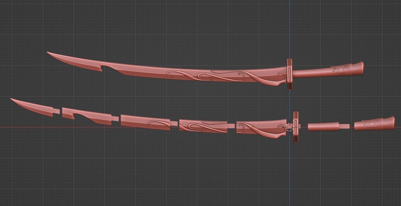 Ayato Hydro Sword -- Genshin Impact -- Sliced Print Ready 3D model 3D ...