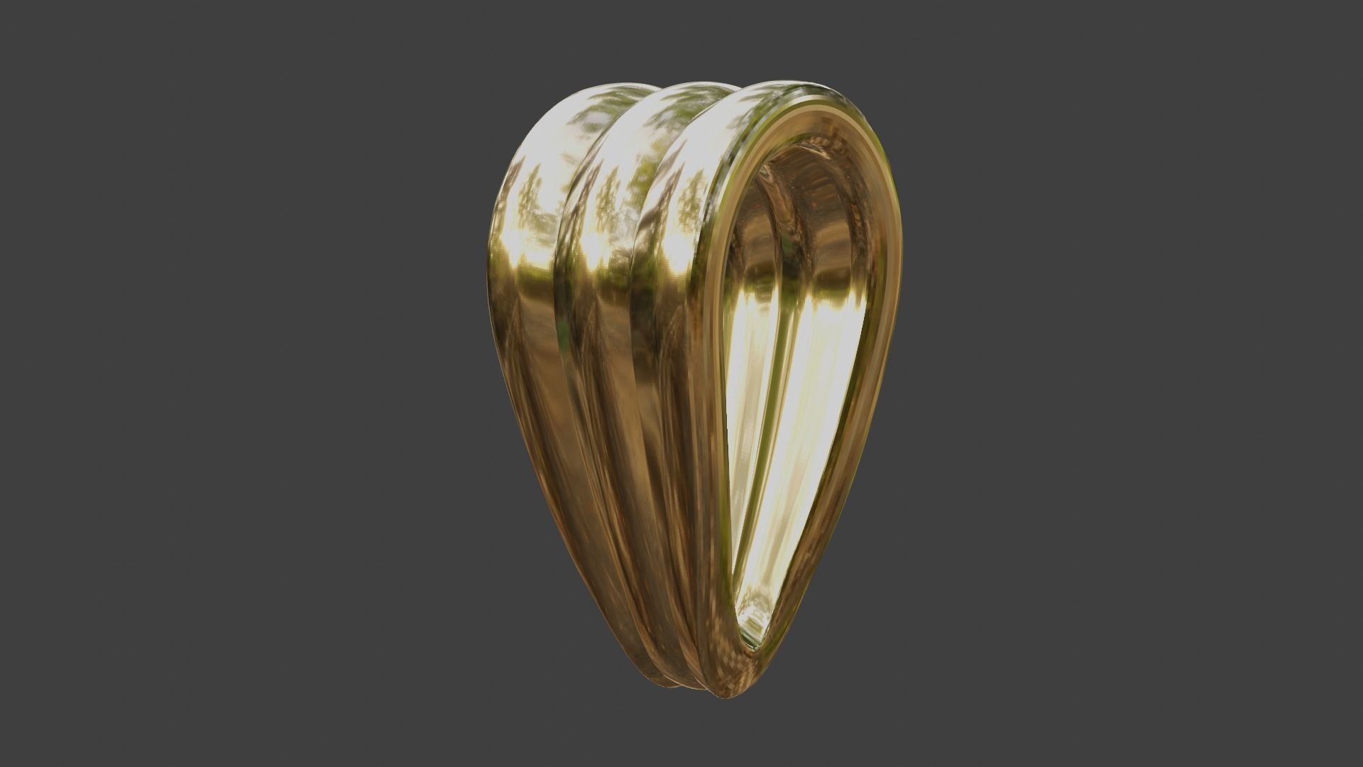 Large fluted bail 3D model 3D printable | CGTrader