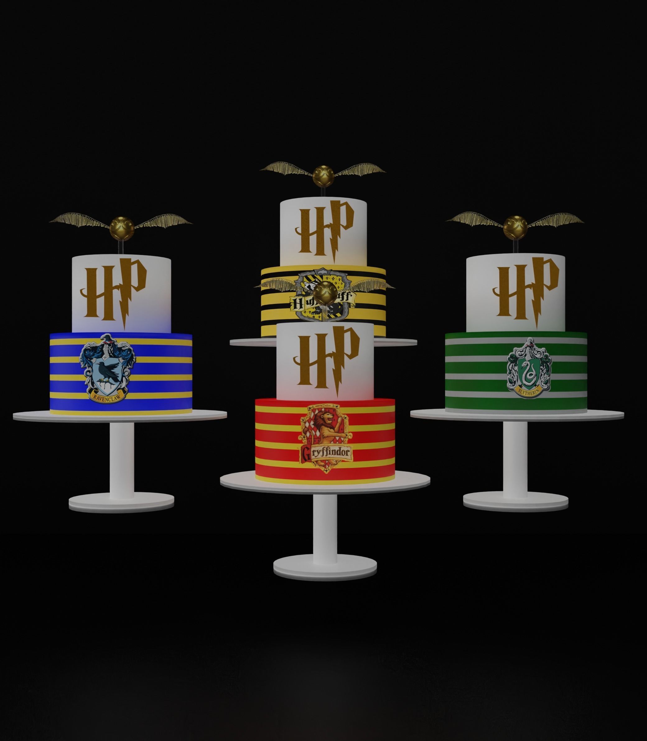 RavenClaw House Cake 3D model | CGTrader