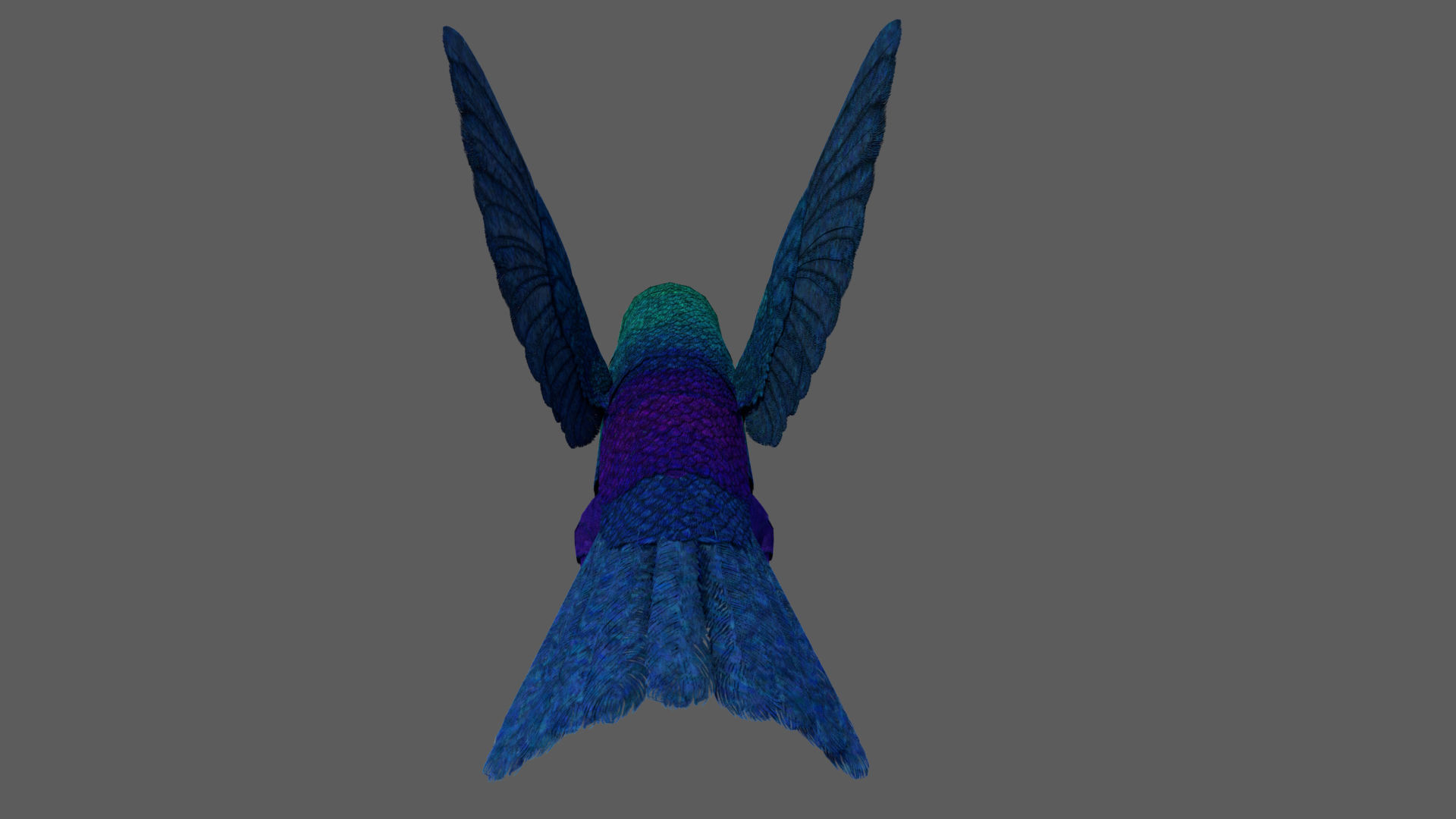 3D hummingbird fighter jet in flight 3D model | CGTrader