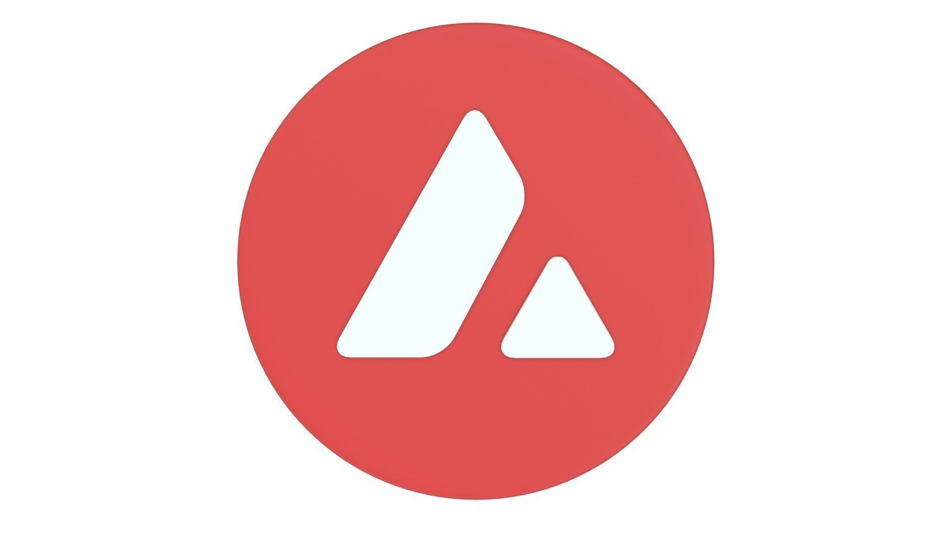 Avalanche AVAX Cryptocurrency V1 3D Model 3D model | CGTrader