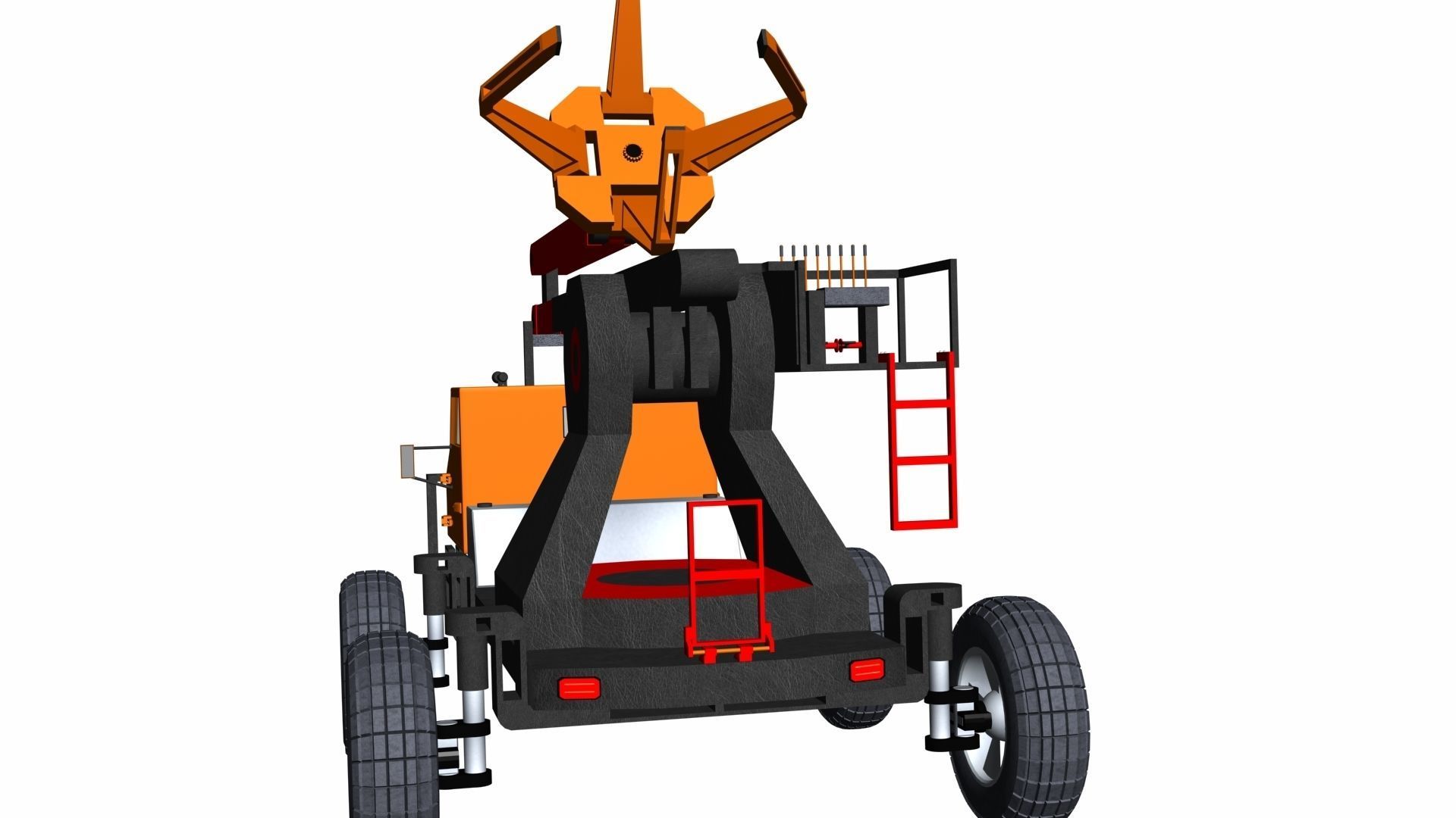Toon crane 3D model animated rigged | CGTrader