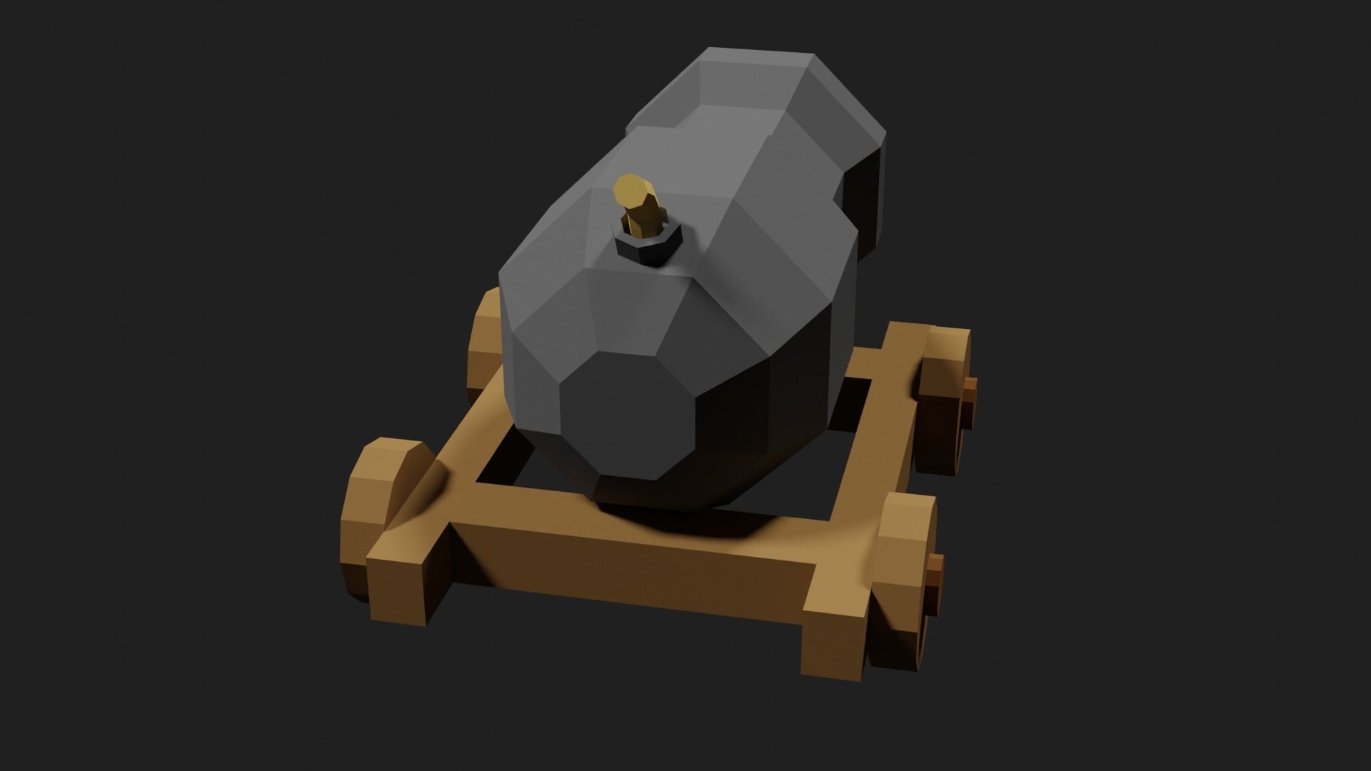 3D model Lowpoly Comicstyle Cannon VR / AR / low-poly | CGTrader