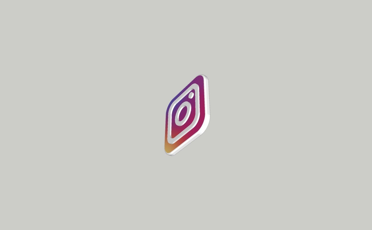 Instagram Logo 3D model | CGTrader