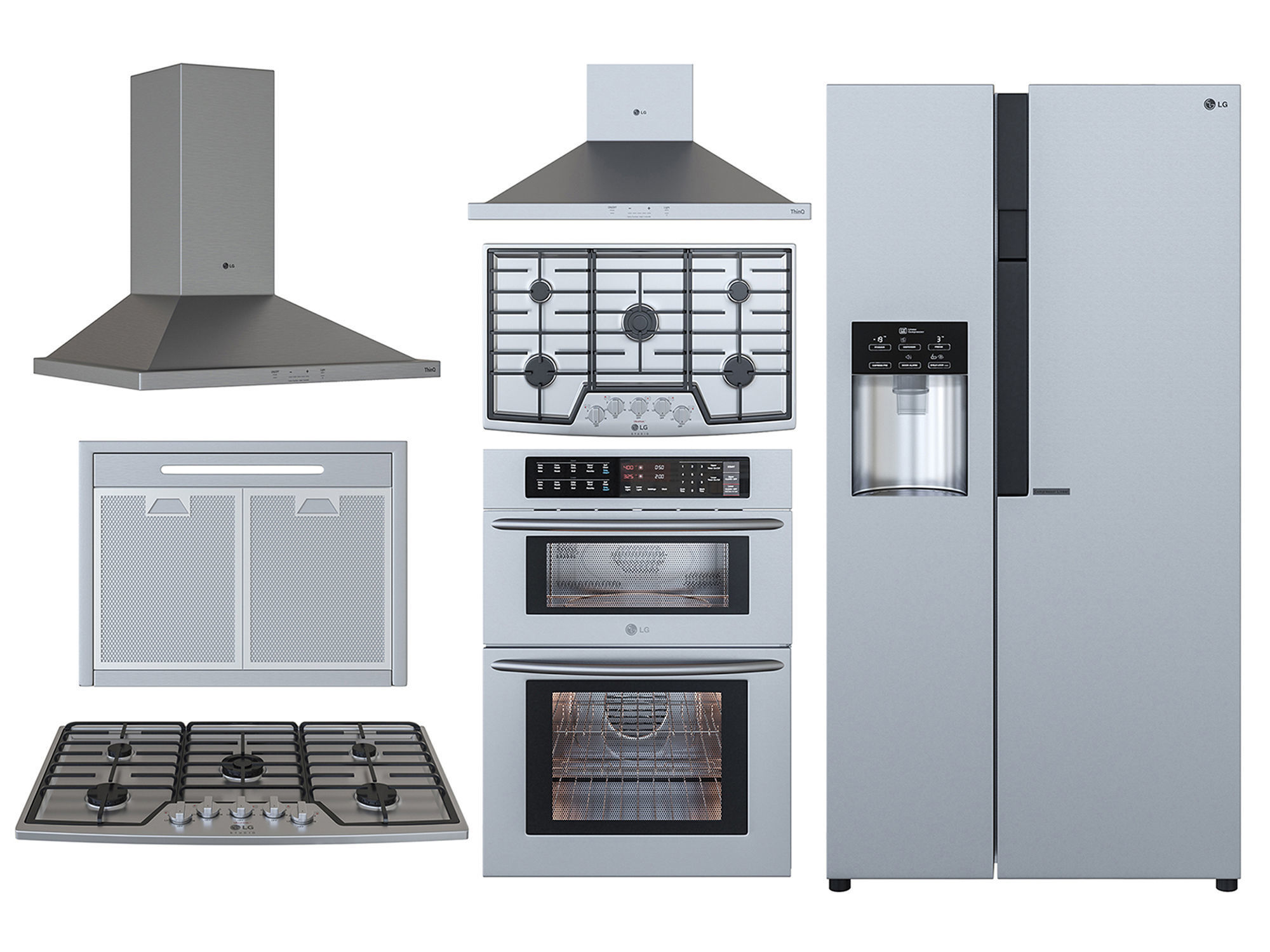 LG Kitchen Set 3D model | CGTrader