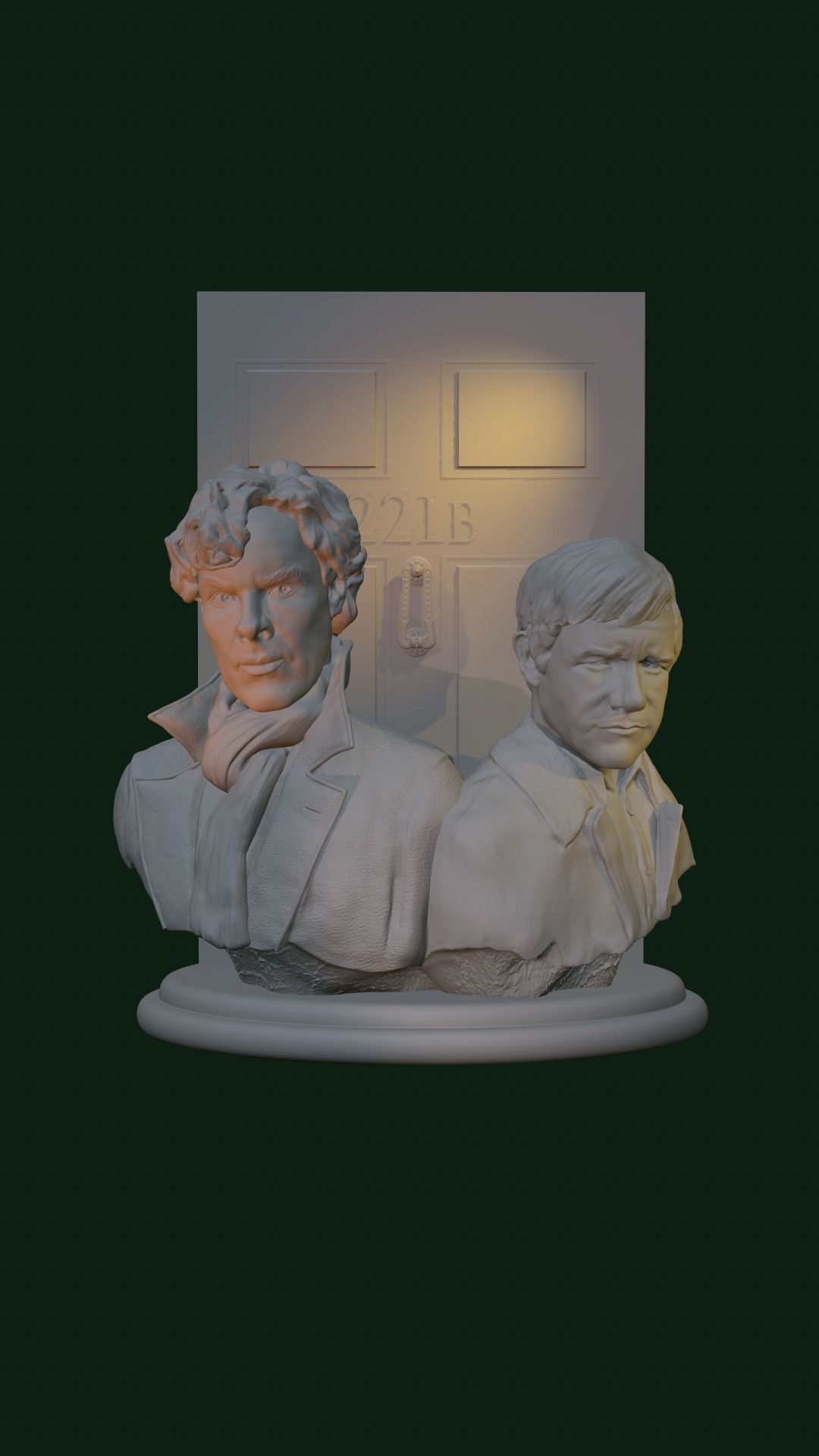Sherlock Cumberbatch and Freeman 3D model 3D printable | CGTrader