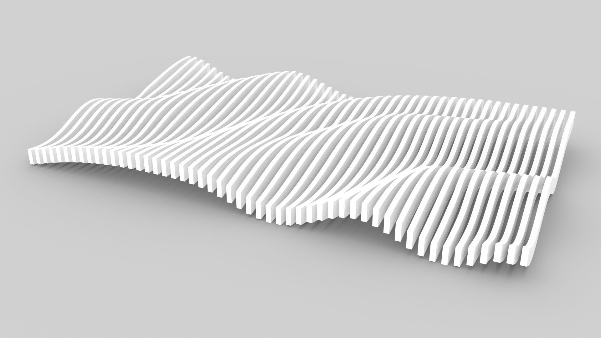 15 Wavy Futuristic Parametric Panels 3D model | CGTrader