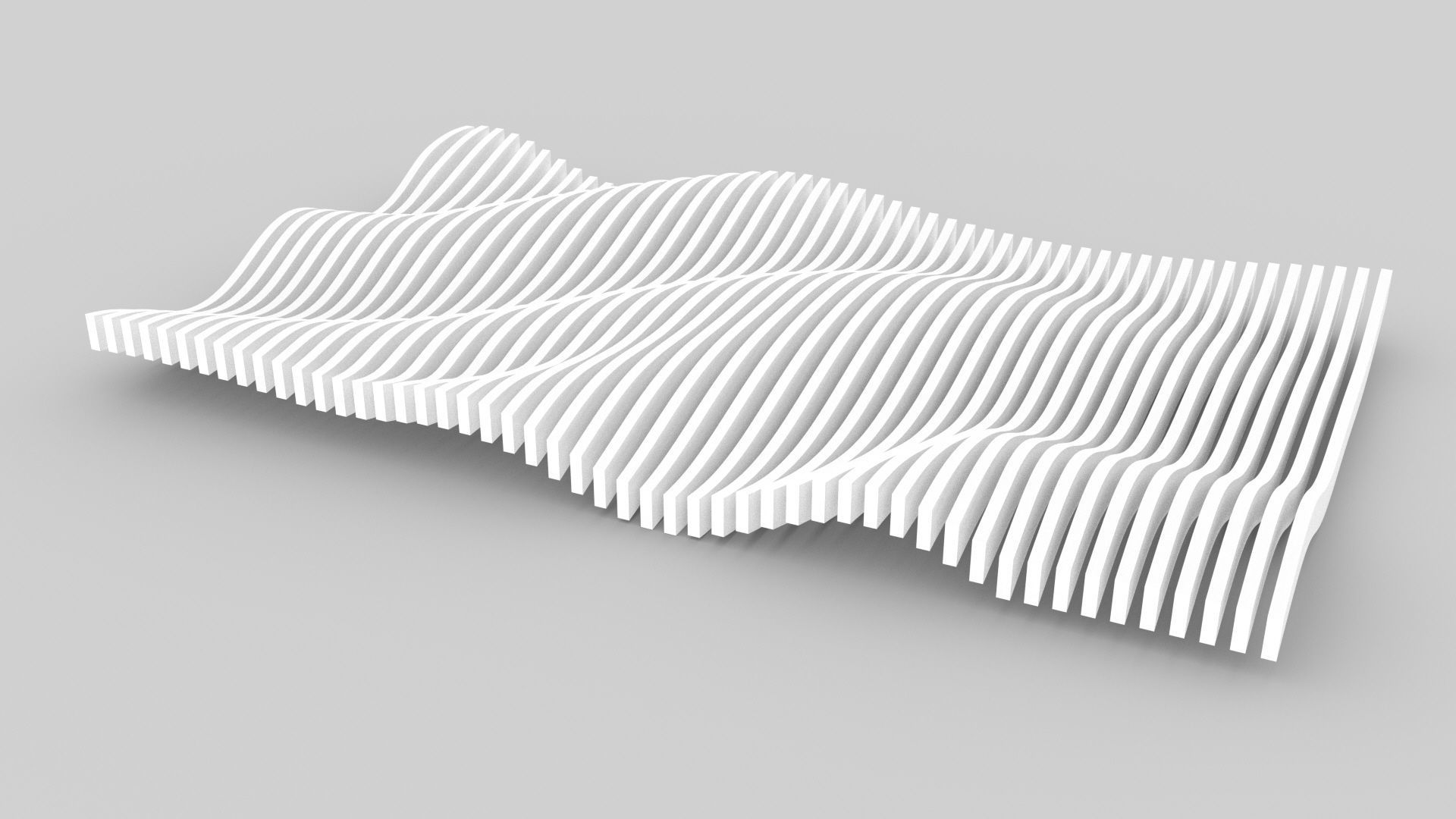 15 Wavy Futuristic Parametric Panels 3D model | CGTrader