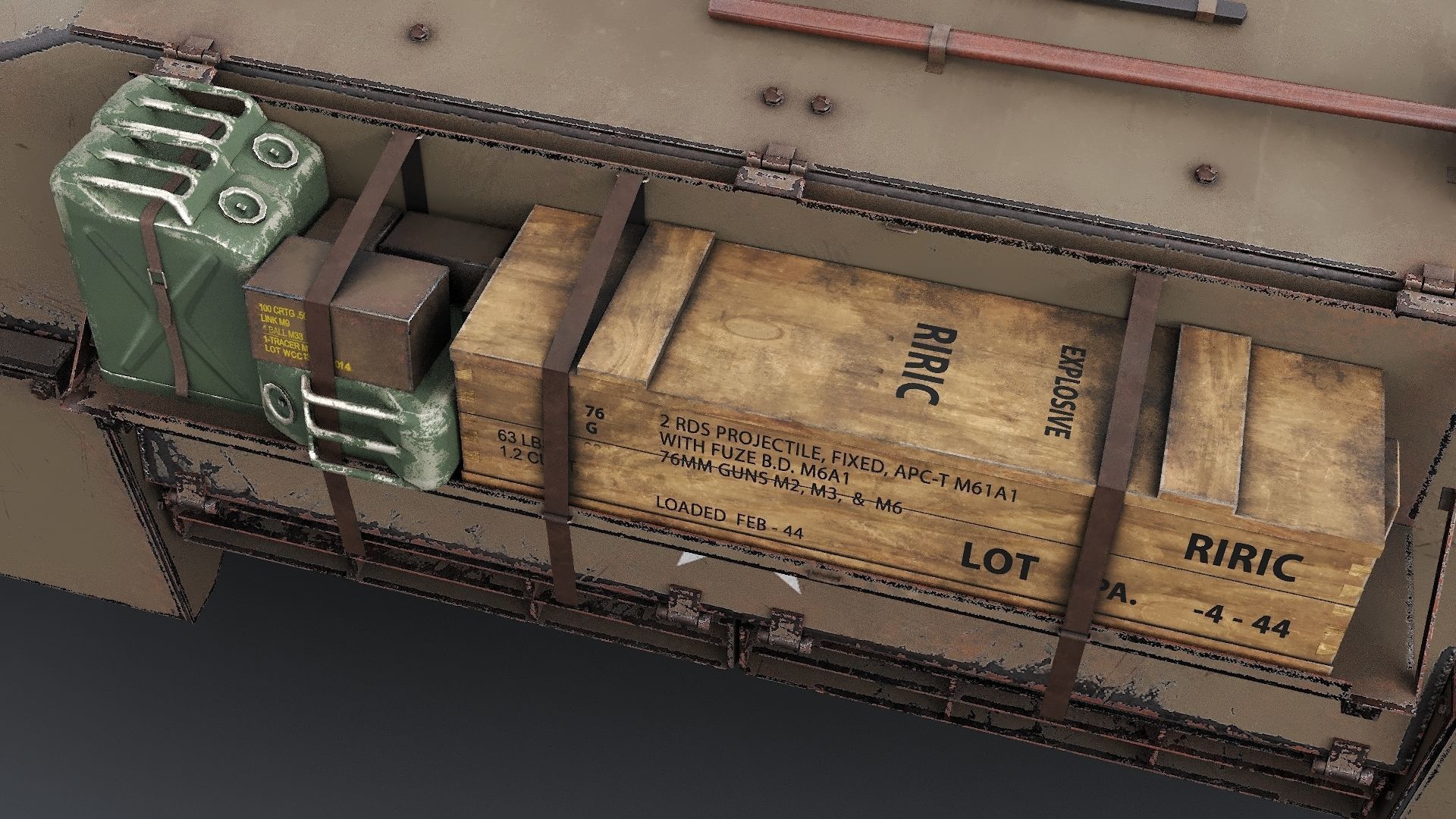 3D model Tank M4A2 76W VR / AR / low-poly | CGTrader