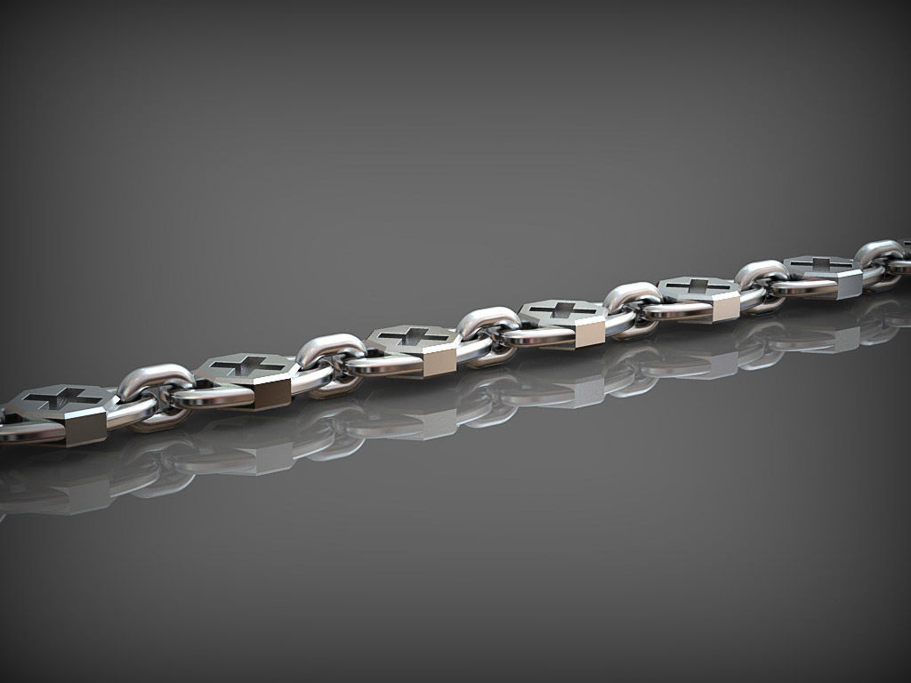 Chain link 224 3D model 3D printable | CGTrader